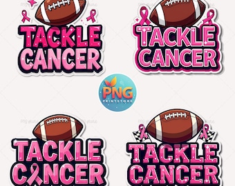 Tackle Football Pink Png, Ribbon Breast Cancer Awareness, Tackle Cancer ...