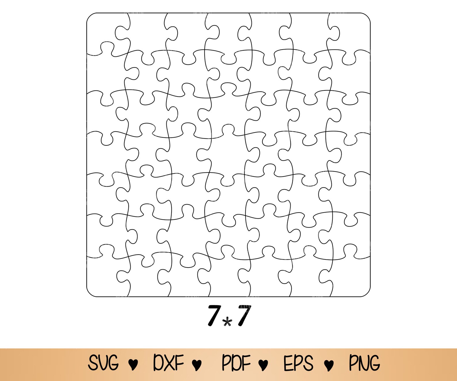 Puzzles pattern svg Jigsaw puzzles svg png pdf dxf eps | Etsy