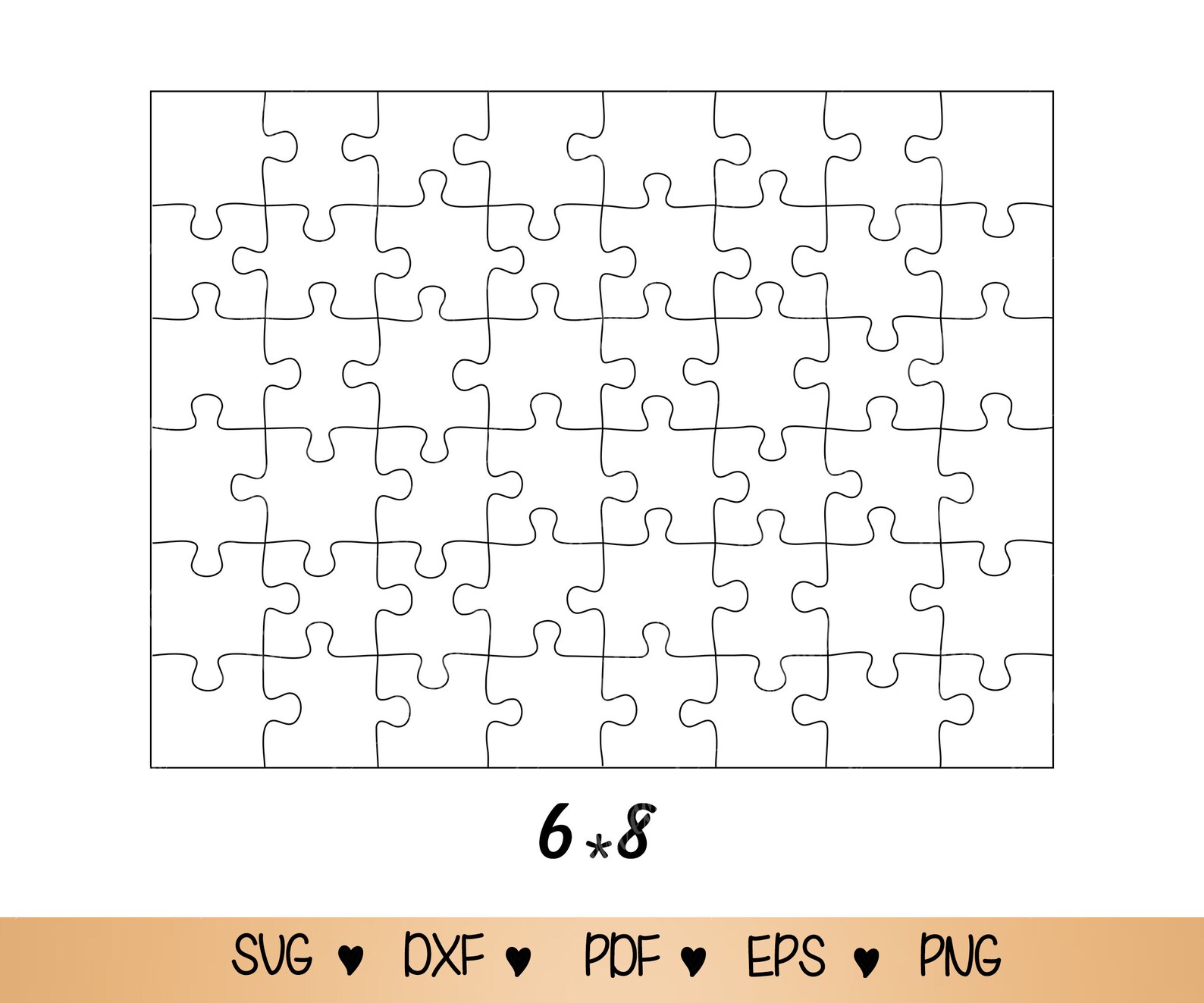 Puzzles pattern svg Jigsaw puzzles svg png pdf dxf eps | Etsy
