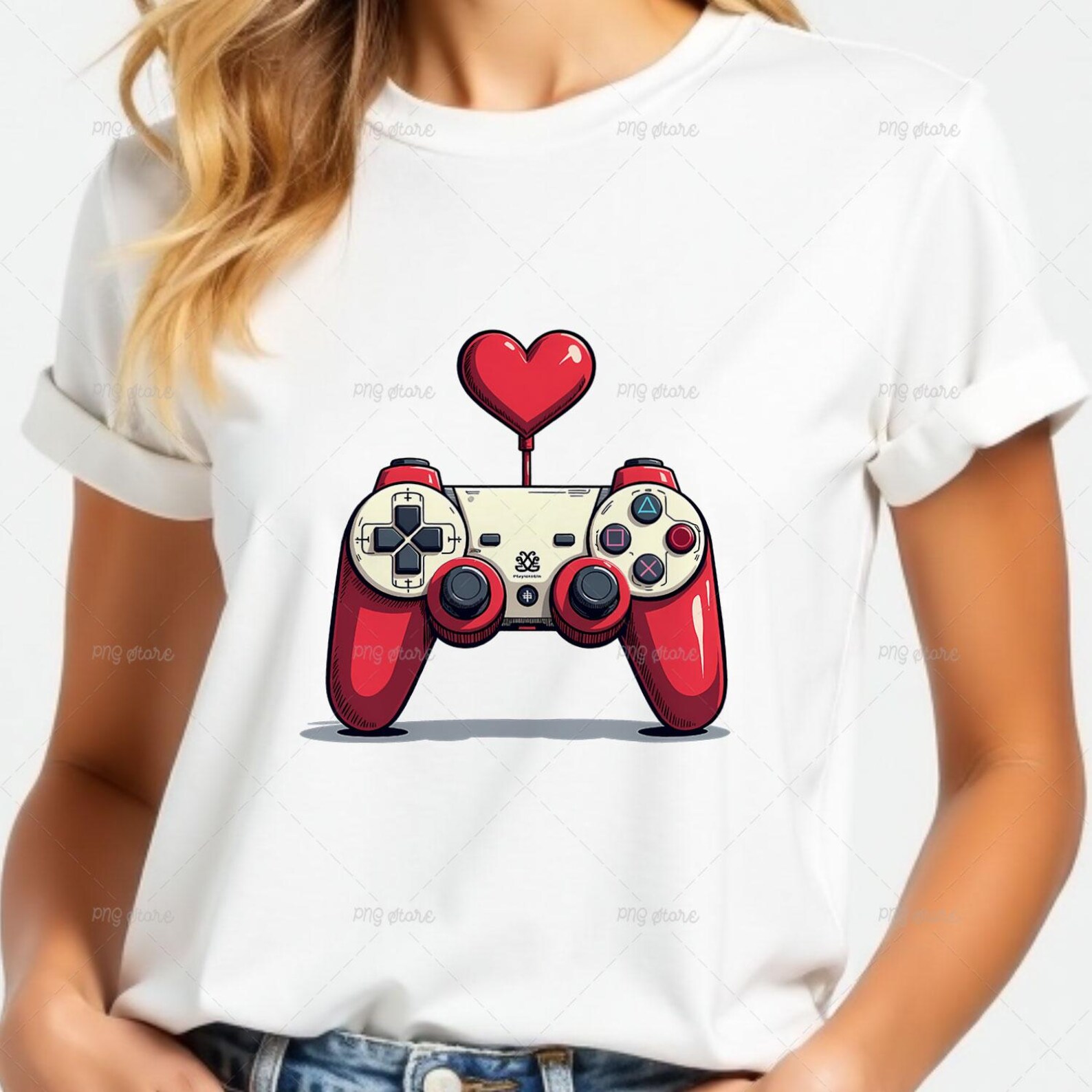 Gamer Love PNG Bundle, Video Game Controller With Heart, Gamer Gift ...