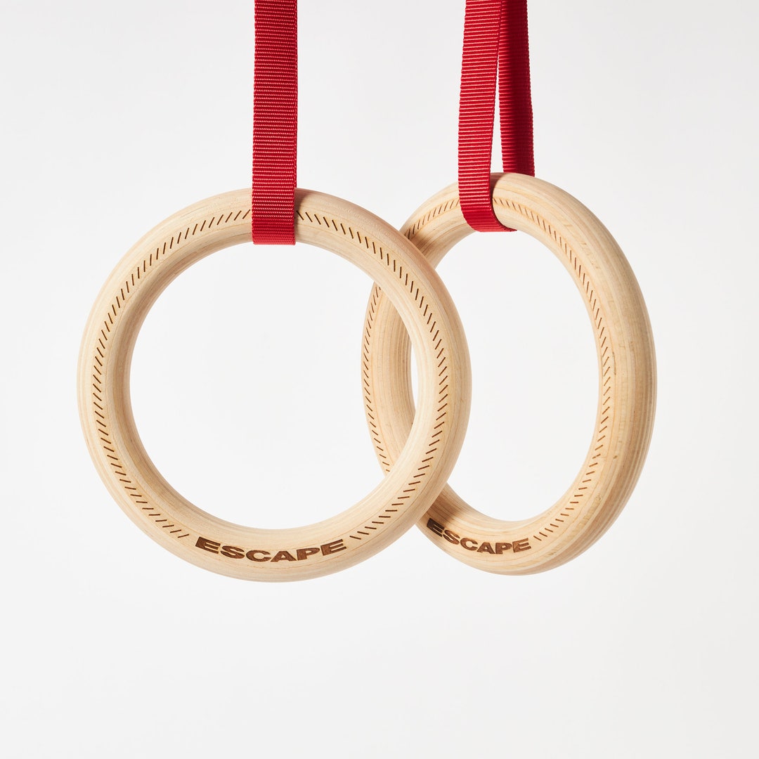 Escape Climbing Wood Strength Training Rings With Straps - Etsy