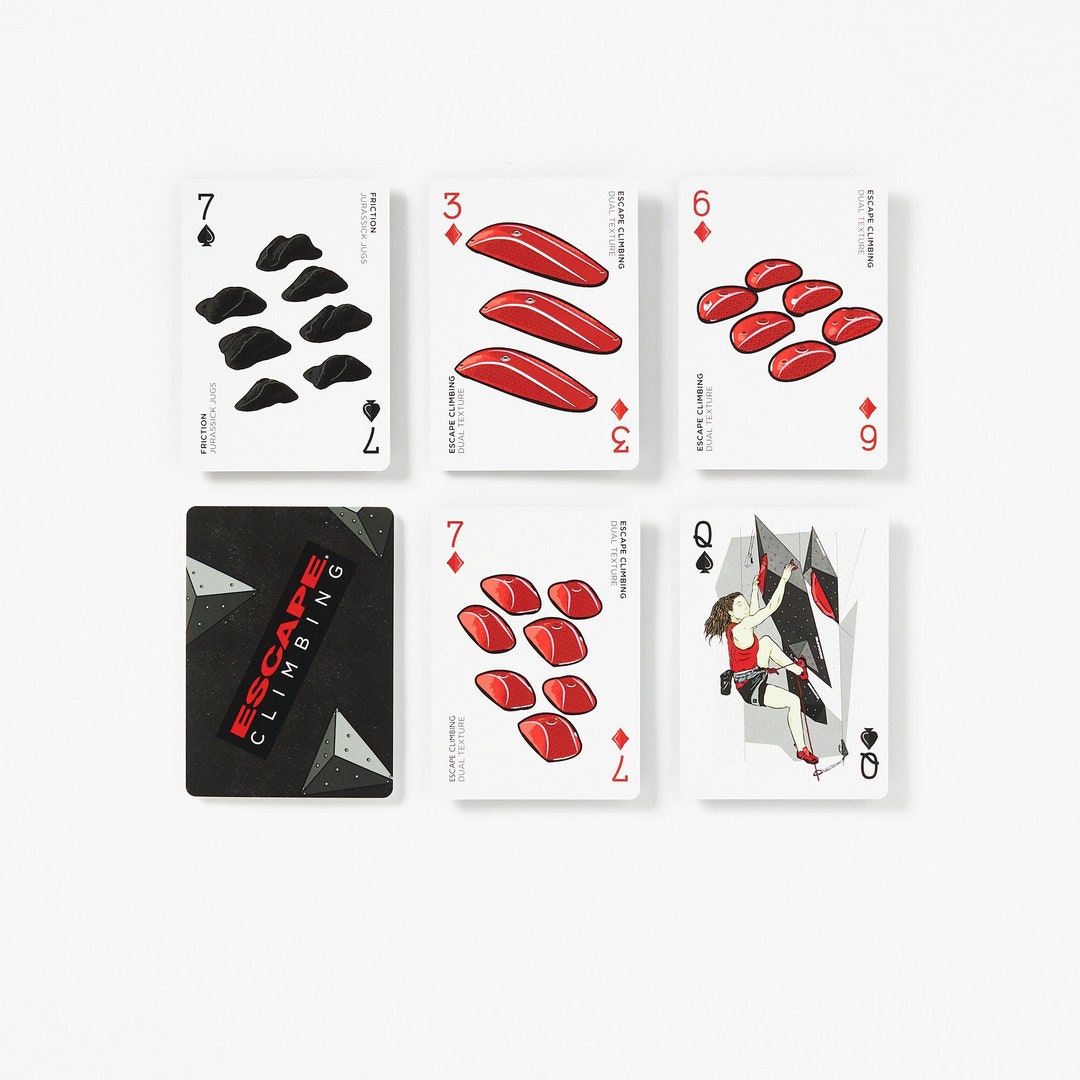 Rock Climbing Playing Cards: Climber Gift - Escape Climbing Deck - Etsy