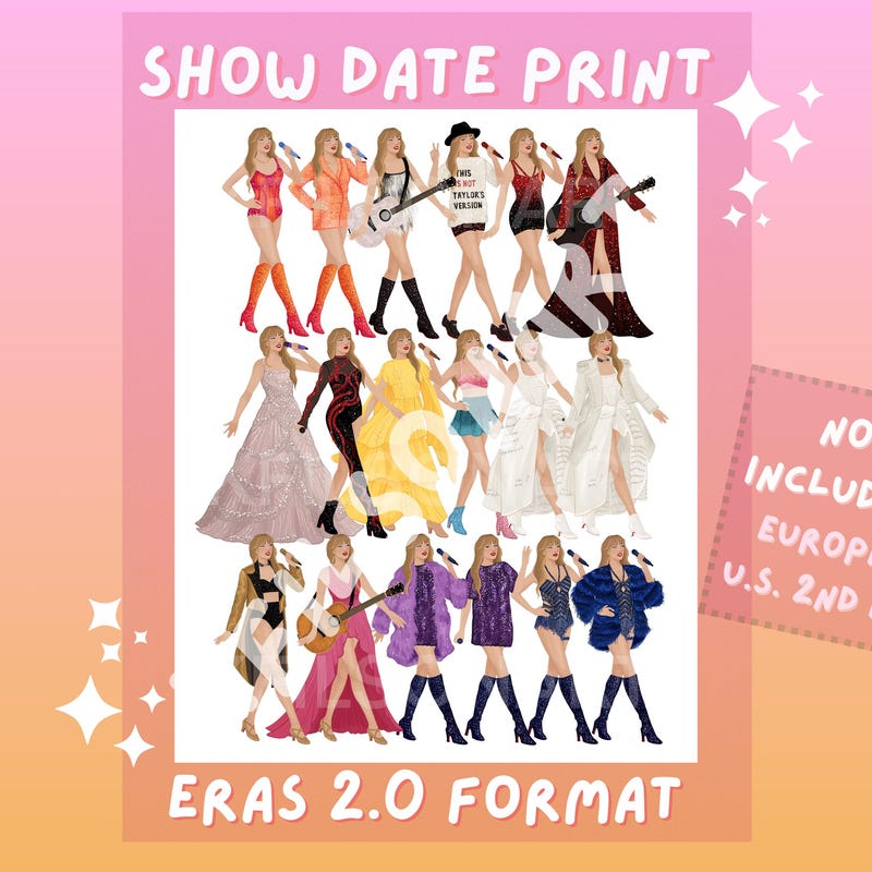 Eras Tour Poster - Etsy
