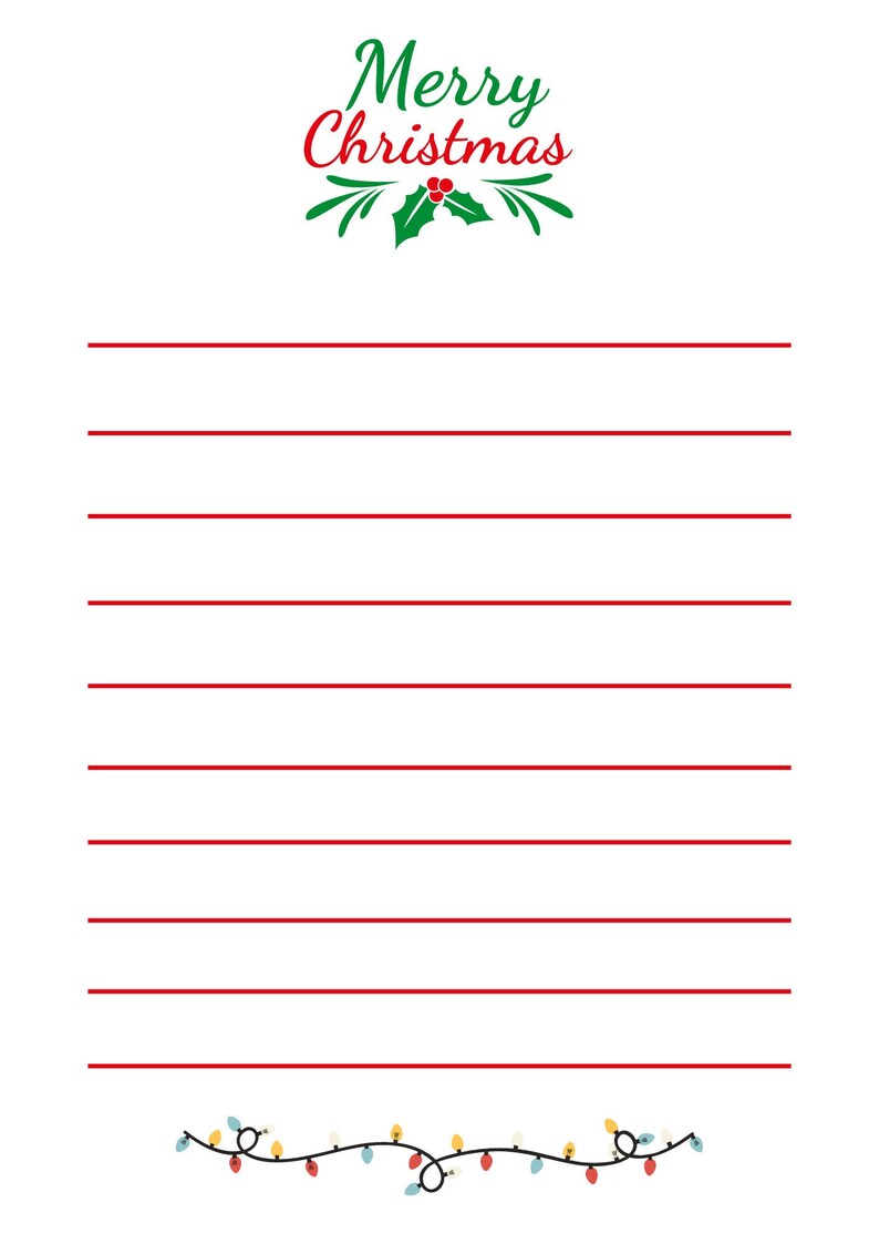Christmas List Printable Pdf Download - Etsy