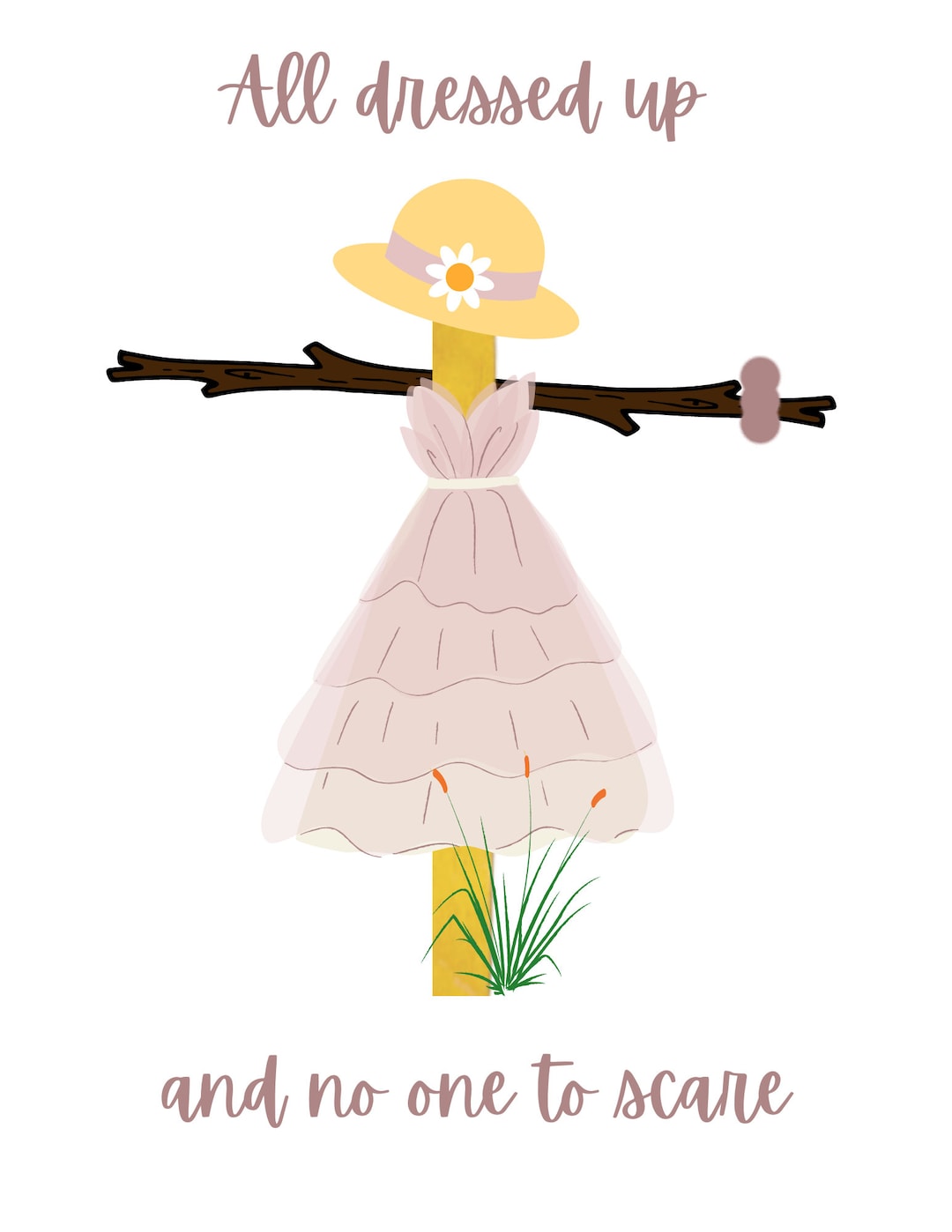 Scarecrow Printable Art for Decoration, Cards, Etc. - Etsy