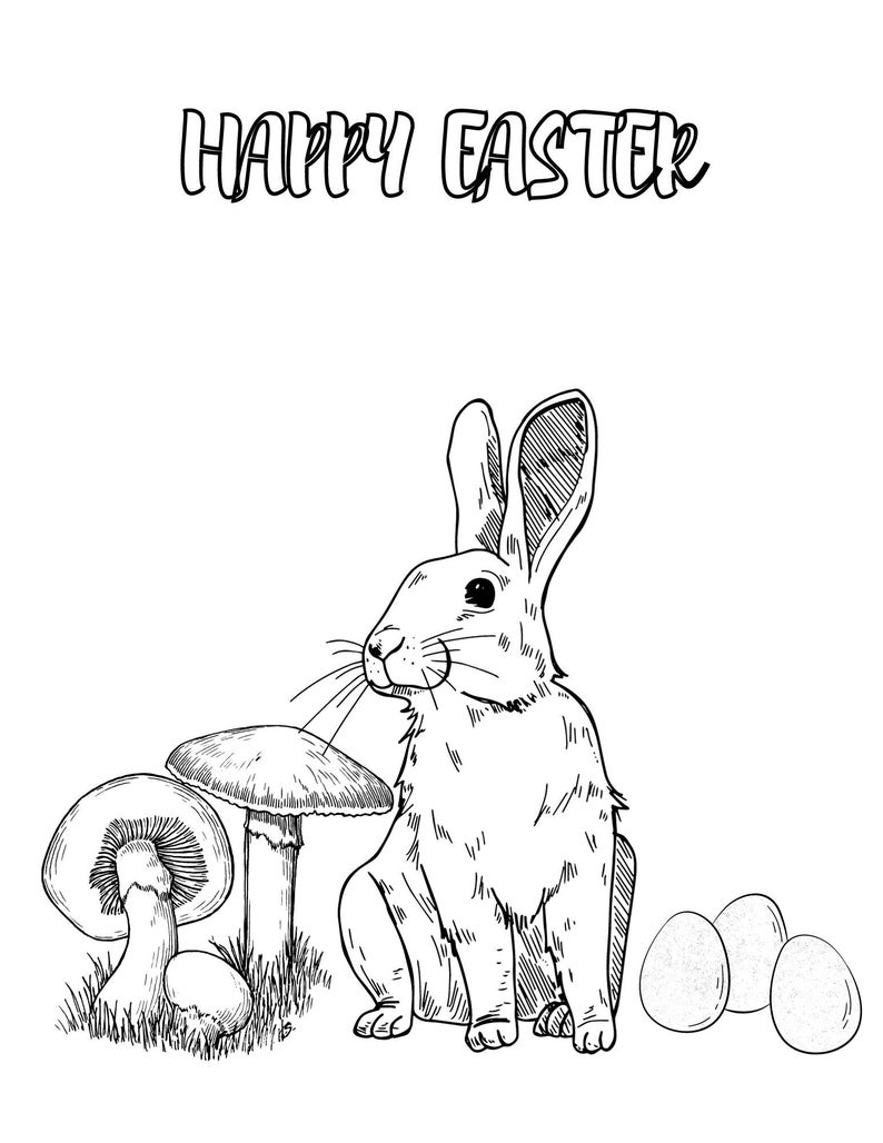 Easter Sunday Printable Coloring Sheet - Etsy