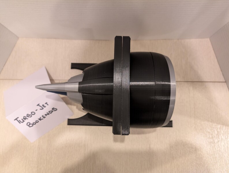 3D Printed Aircraft Turbofan Engine Bookend Jet Engine, Aviation ...