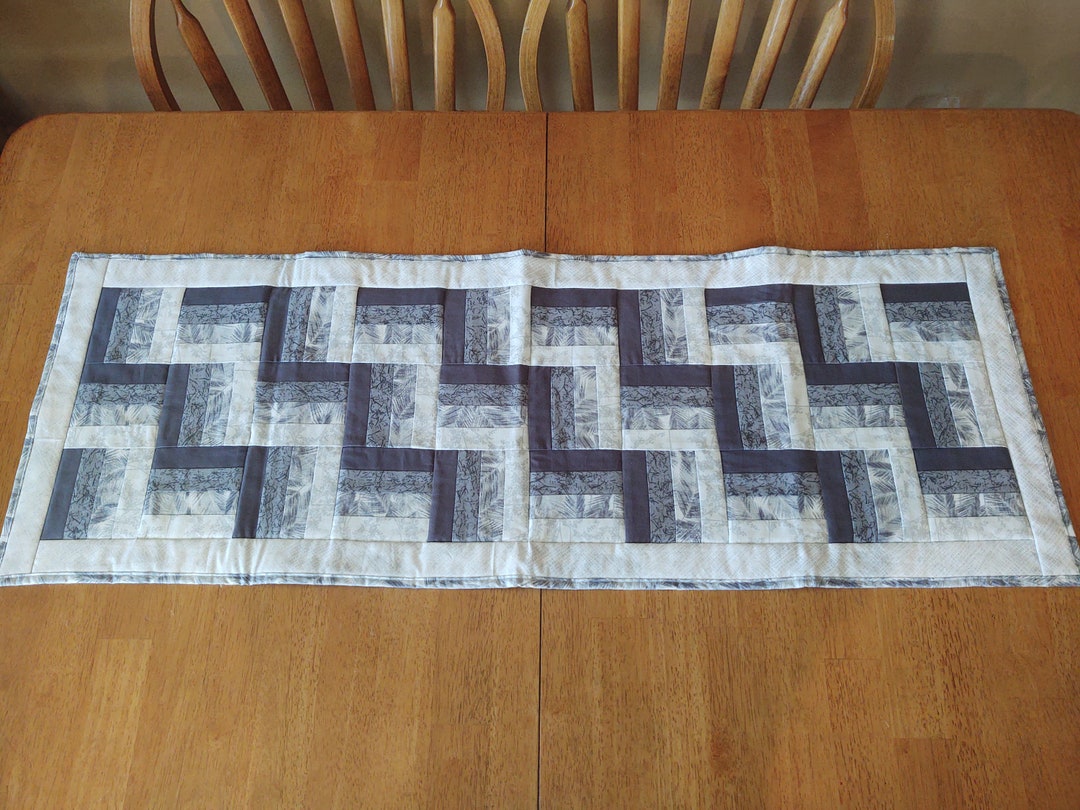 Mini Rail Fence Table Runner - Etsy