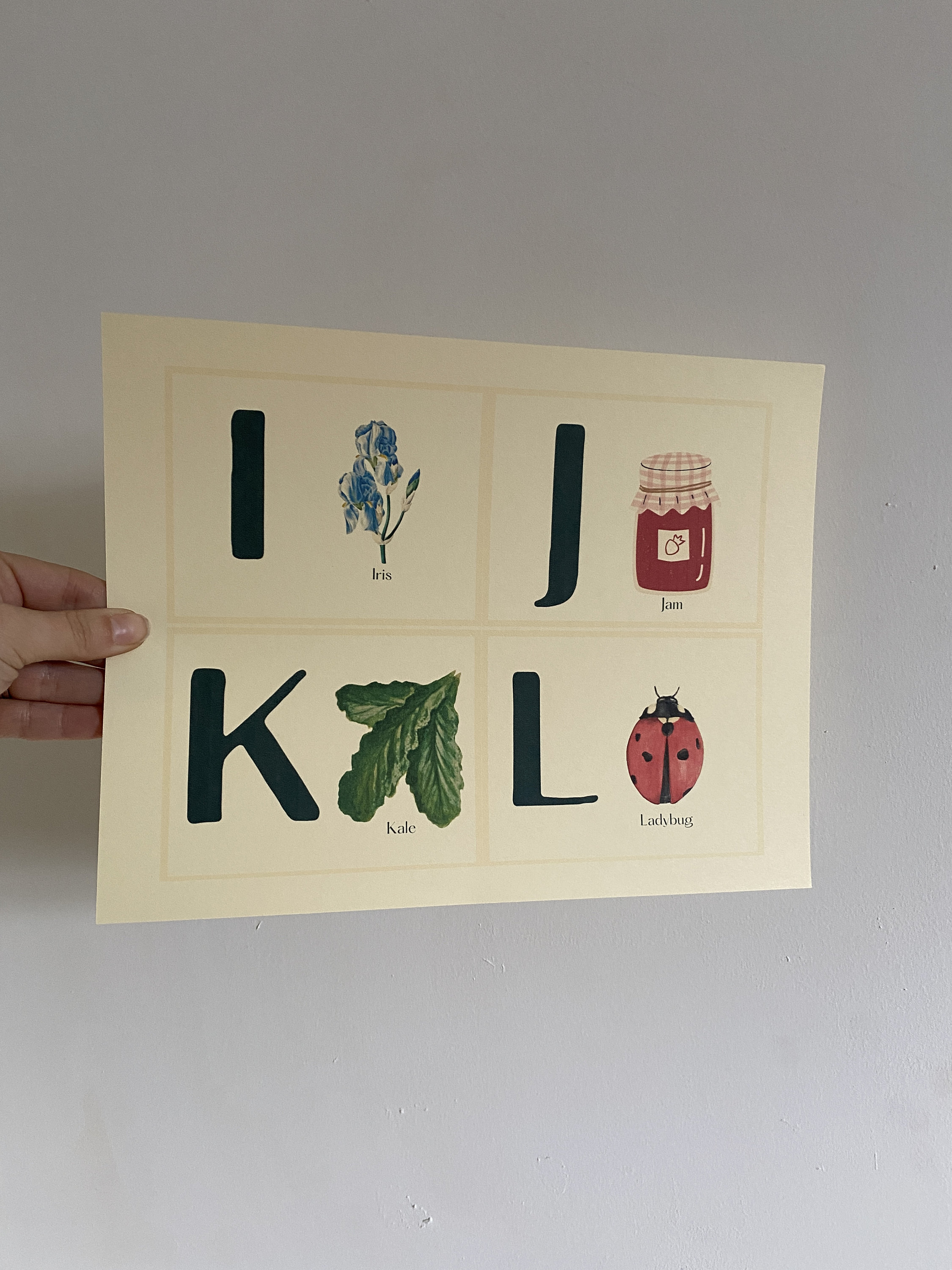 Alphabet Flash Cards, Uppercase, Garden Theme, Homeschool Supplies ...