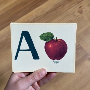 Alphabet Flash Cards, Uppercase, Garden Theme, Homeschool Supplies ...