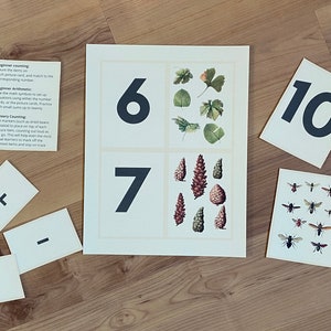 Number Flash Cards, Counting Flashcards, Math Flashcards, Matching Game ...