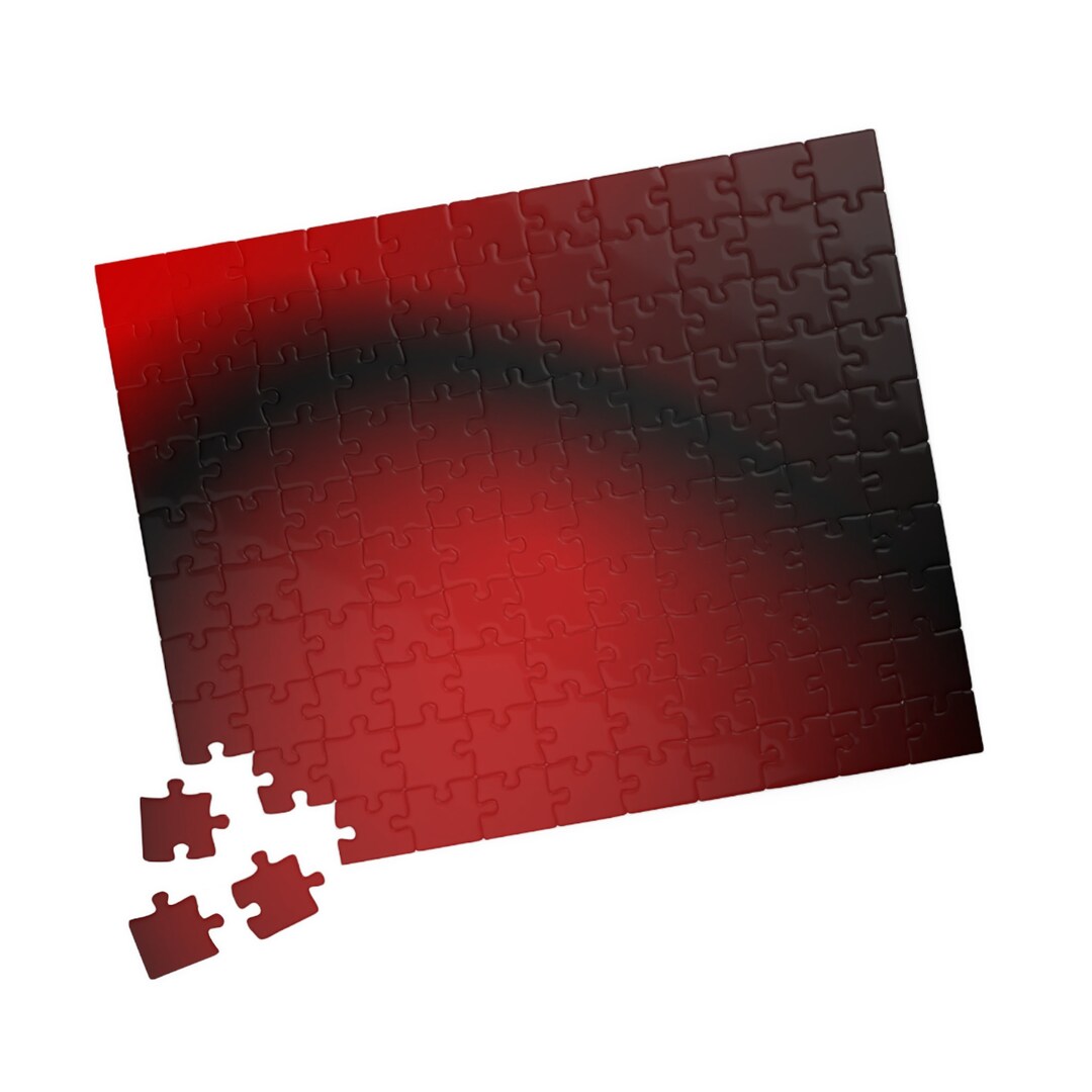Gorgeous Red Gradient Jigsaw Puzzle - Etsy