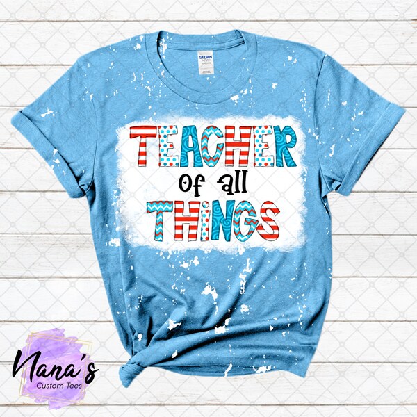 Teacher of All Things Tshirt - Etsy