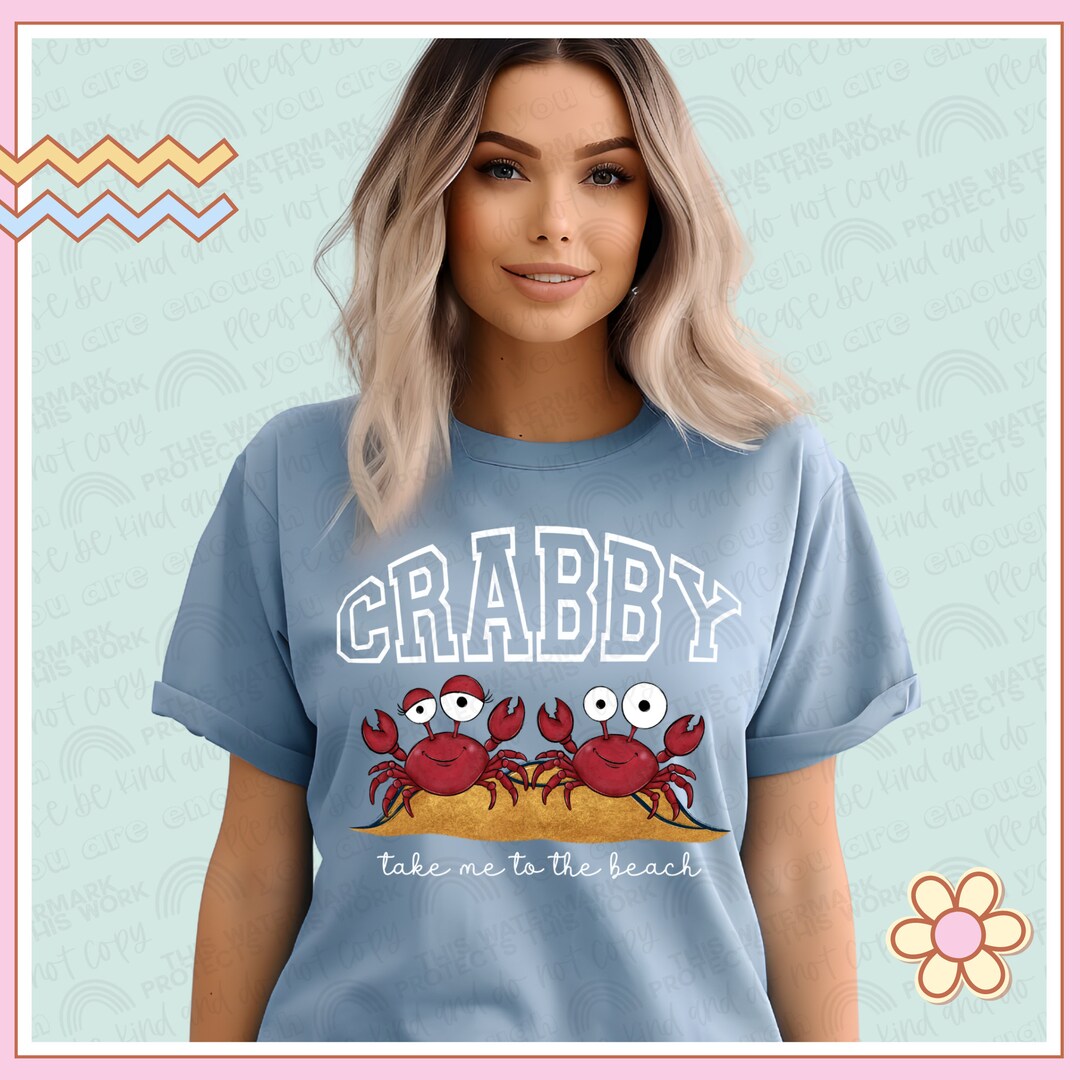 Cute Crab Clipart|take Me to the Beach|digital Download|sublimation|png ...