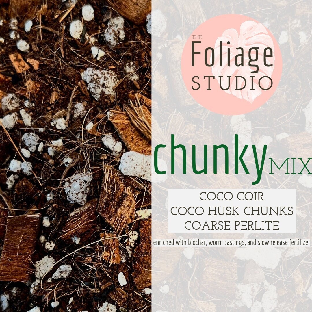 Chunky Mix Soil Free Potting Blend for Aroid, Philodendron, Hoya ...