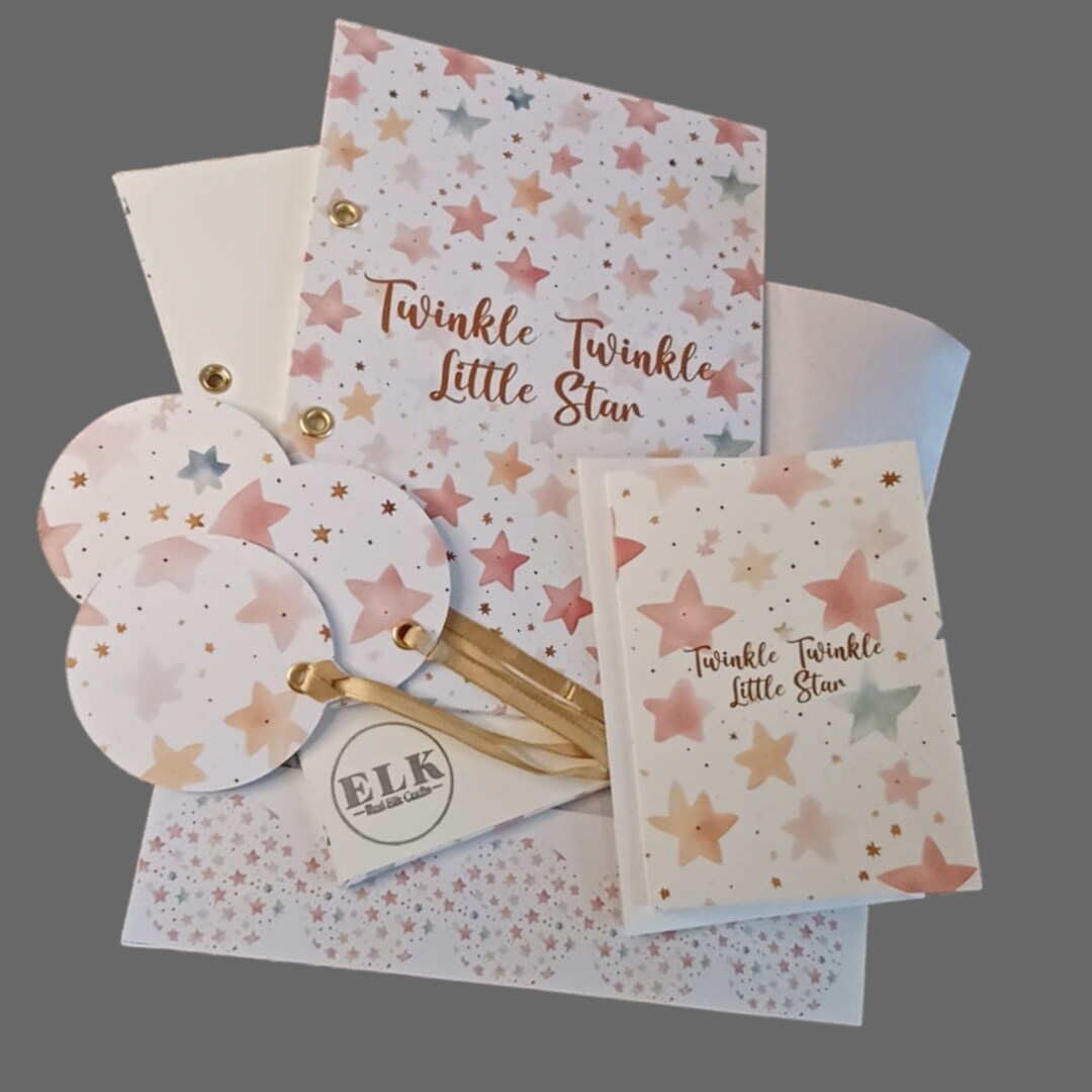 Card Snug Greeting Card Holder Book Bundle Twinkle Stars Gold Keepsake & Gift Storage ...