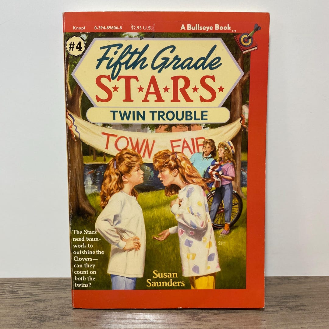 Fifth Grade Stars Twin Trouble by Susan Saunders 1989 Paperback Book - Etsy