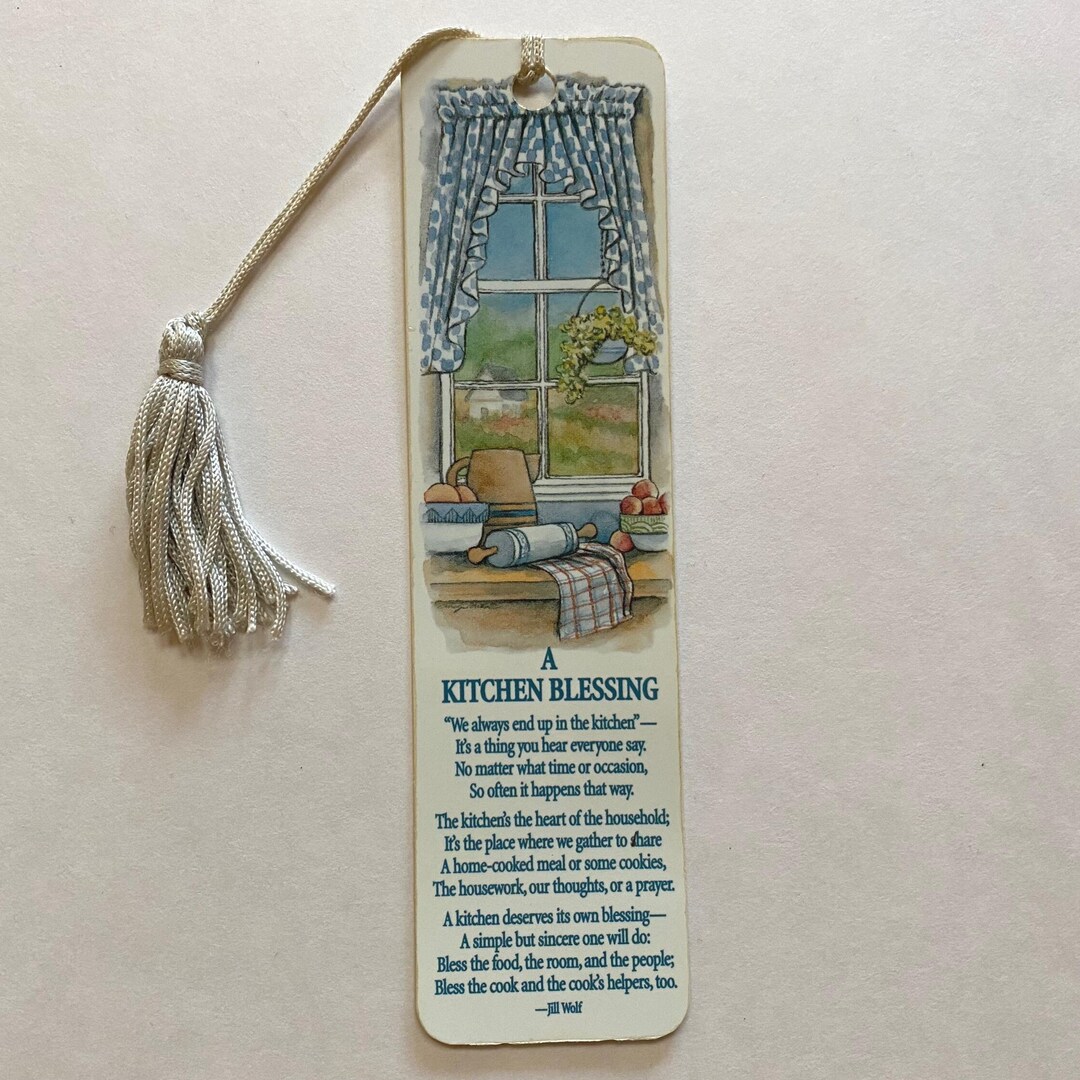 1990s A Kitchen Blessing Bookmark Sunshine Thoughts Antioch Tassel ...