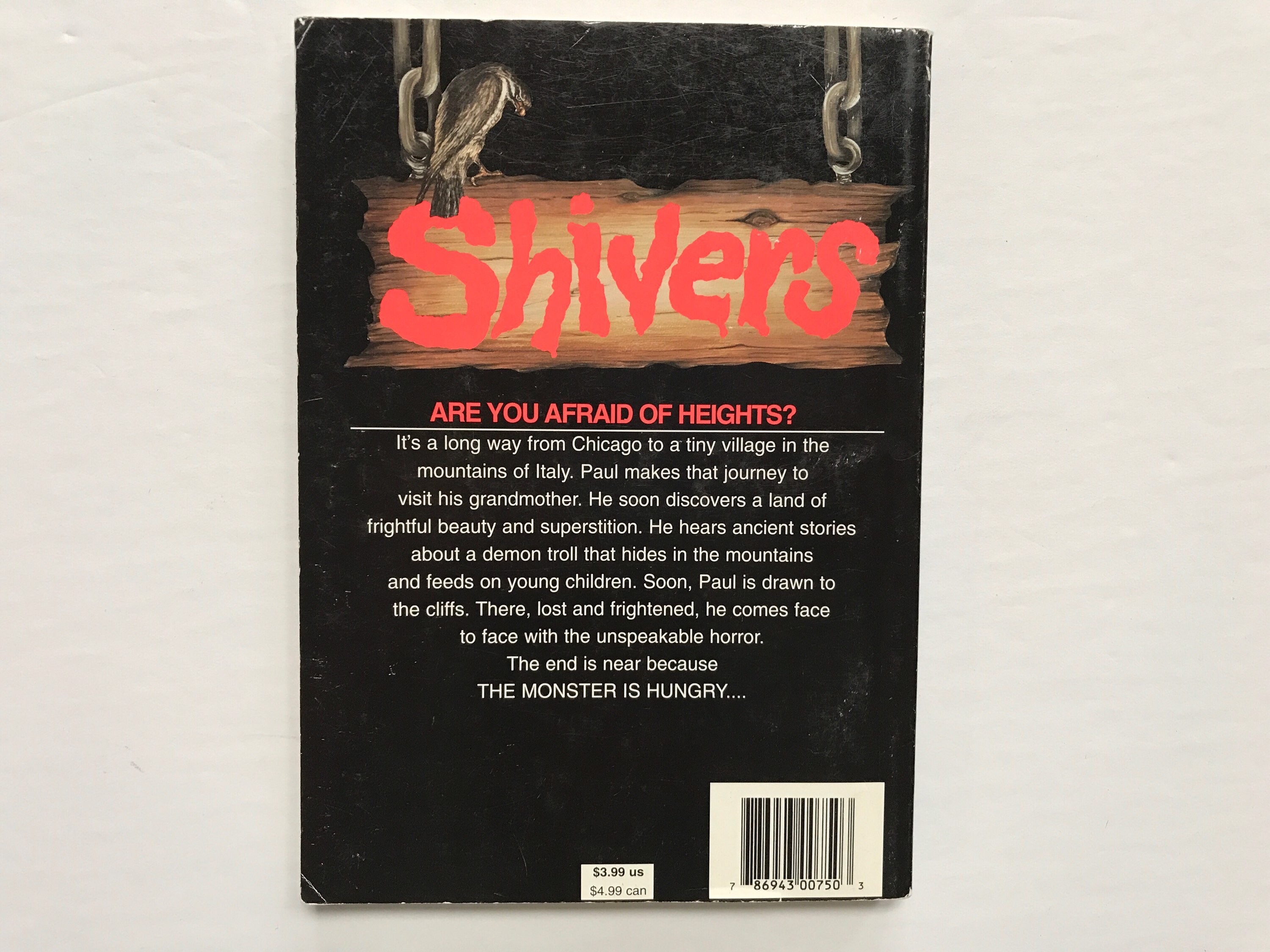 1996 Shivers Paperback Chapter Book / Terror on Troll Mountain Book 8 ...