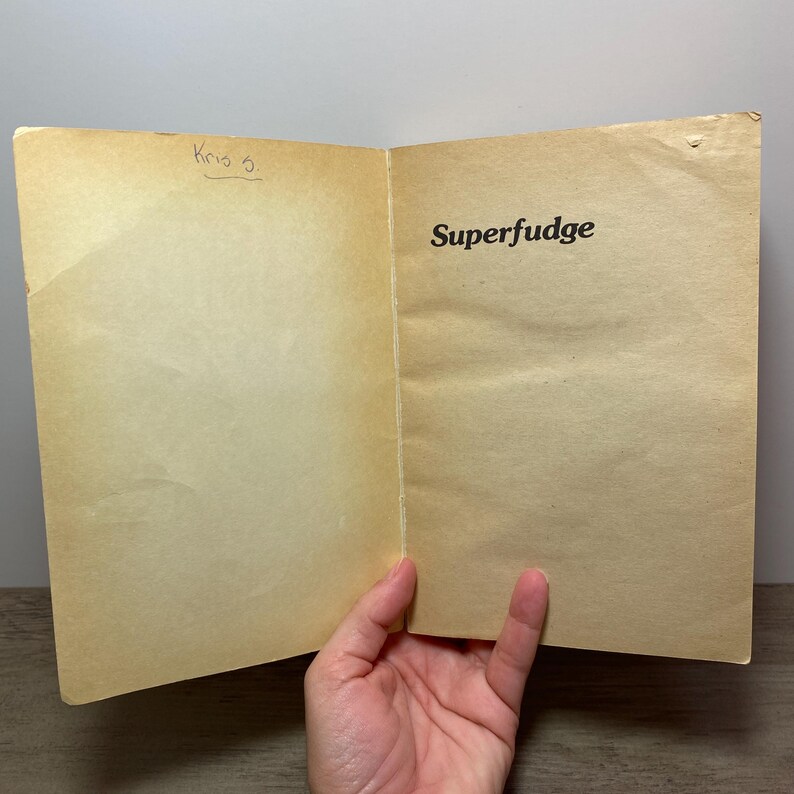 Superfudge Book by Judy Blume 1981 Paperback Kids Novel Dell Yearling ...