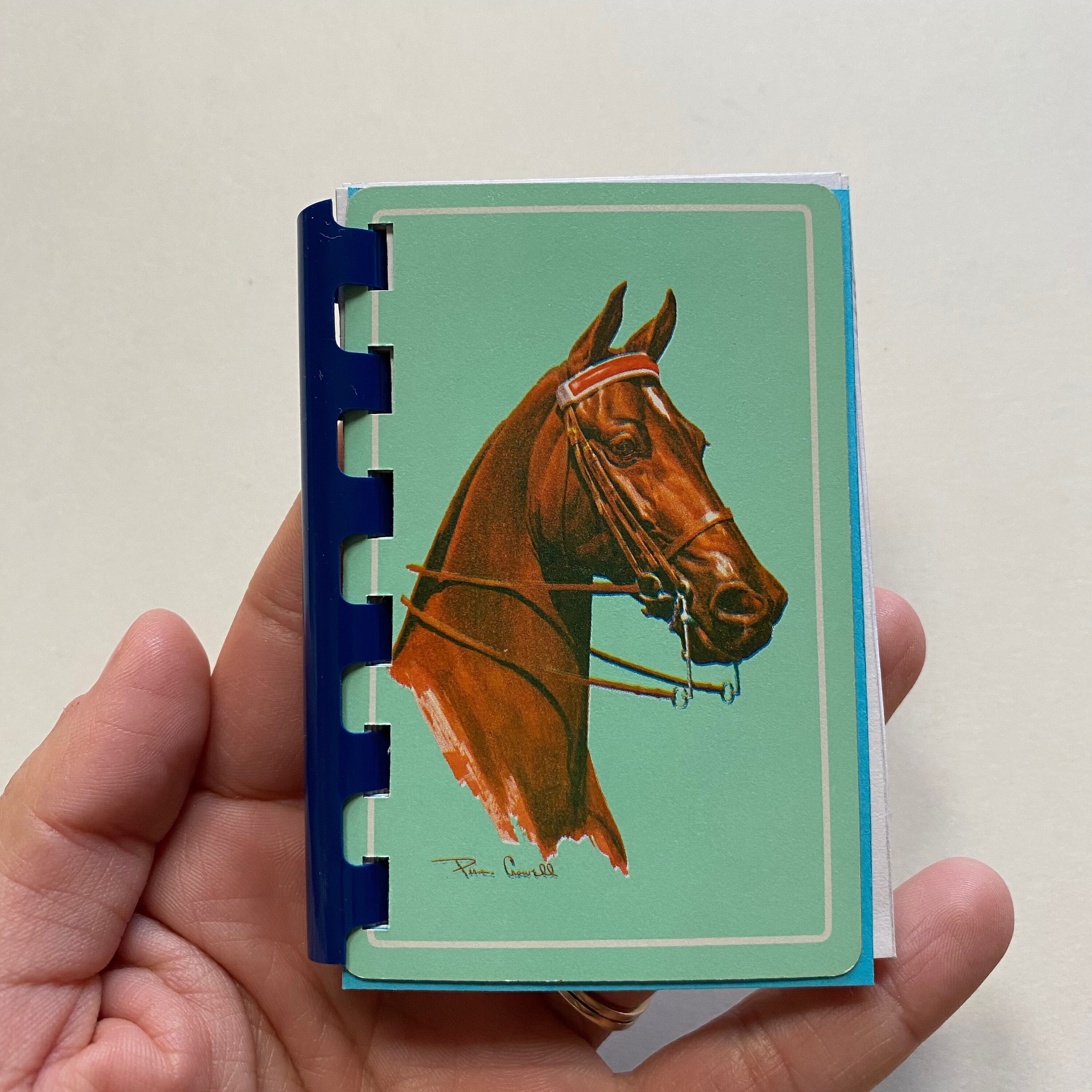 NOTEBOOK Made From Vintage Playing Card Handmade Stationary Pocket ...