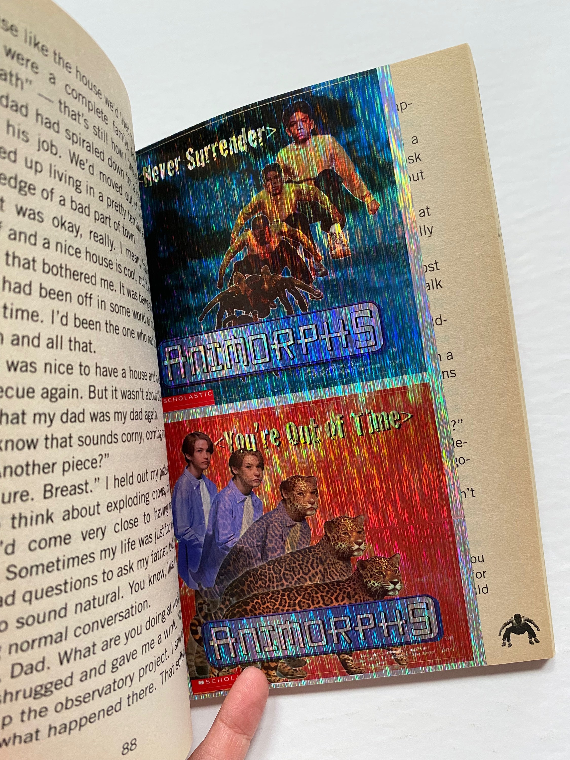 Animorphs #10 the Android WITH STICKERS Paperback Chapter Book by KA ...
