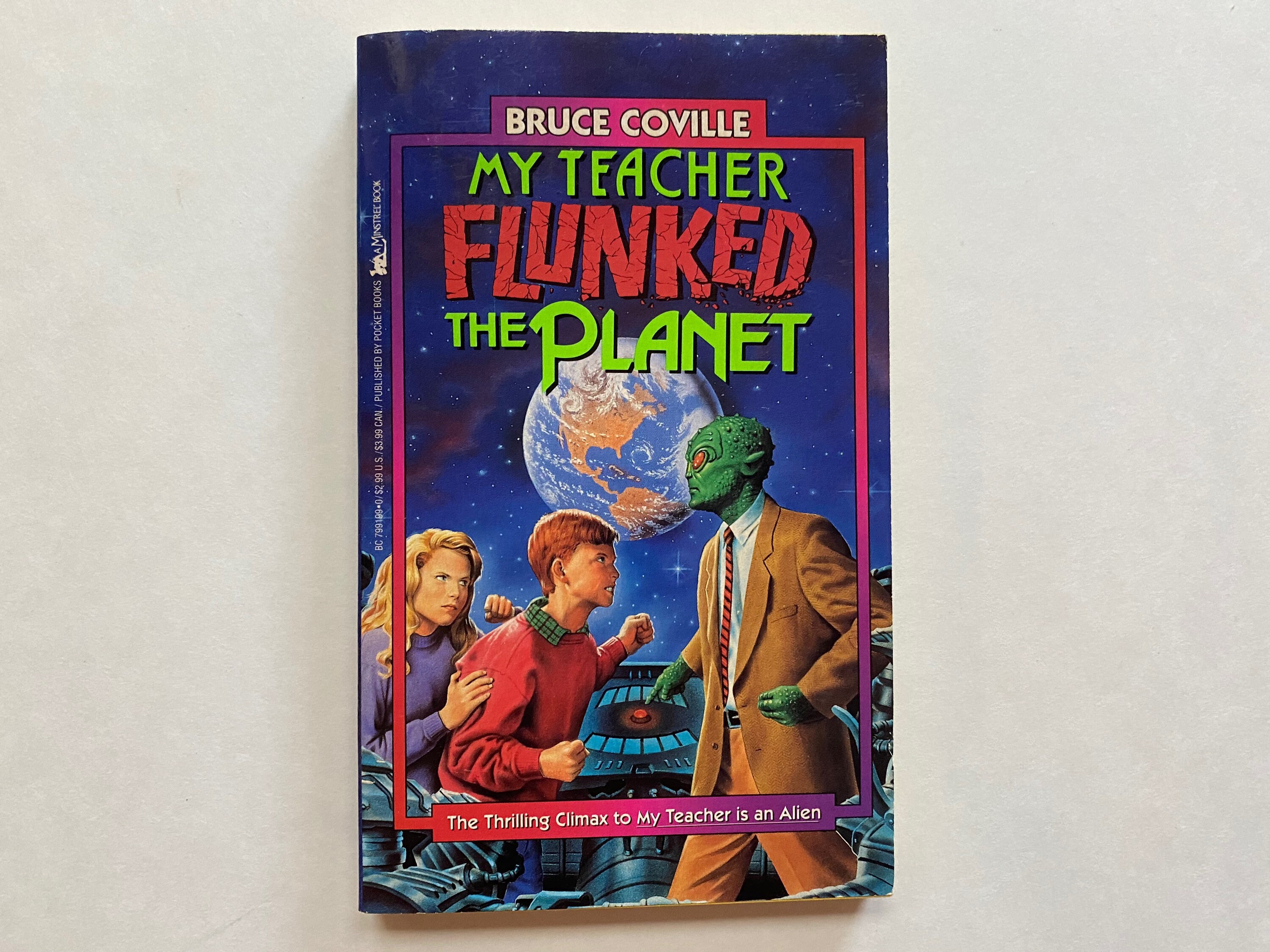1992 My Teacher Flunked the Planet Bruce Coville Paperback Teens Young ...