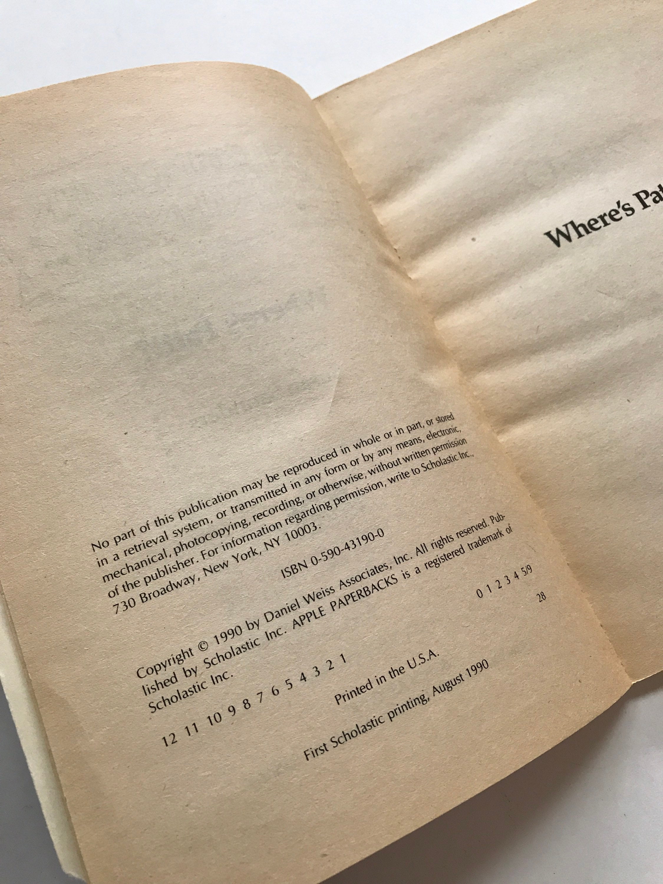 1990 Sleepover Friends Paperback Chapter Book / #27 Where’s Patti ...