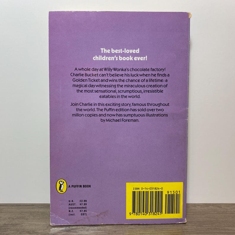 Charlie and the Chocolate Factory by Roald Dahl 1985 Paperback Penguin ...