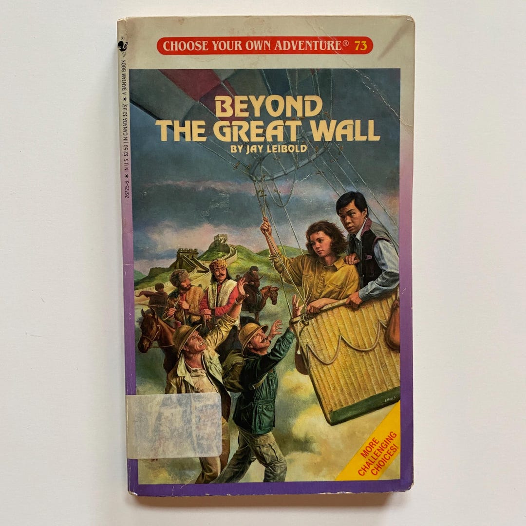 Choose Your Own Adventure #73 Beyond the Great Wall Paperback Chapter ...