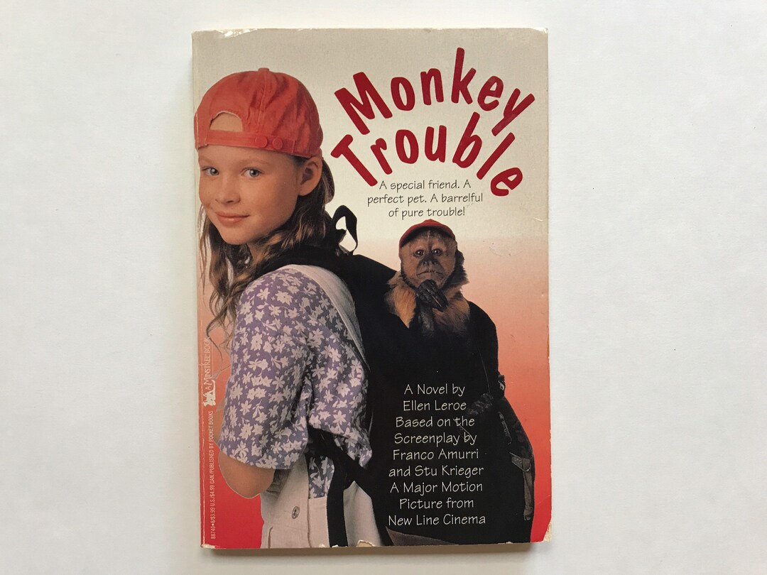 1994 Monkey Trouble Novelization Paperback Chapter Book / 90s Kids ...