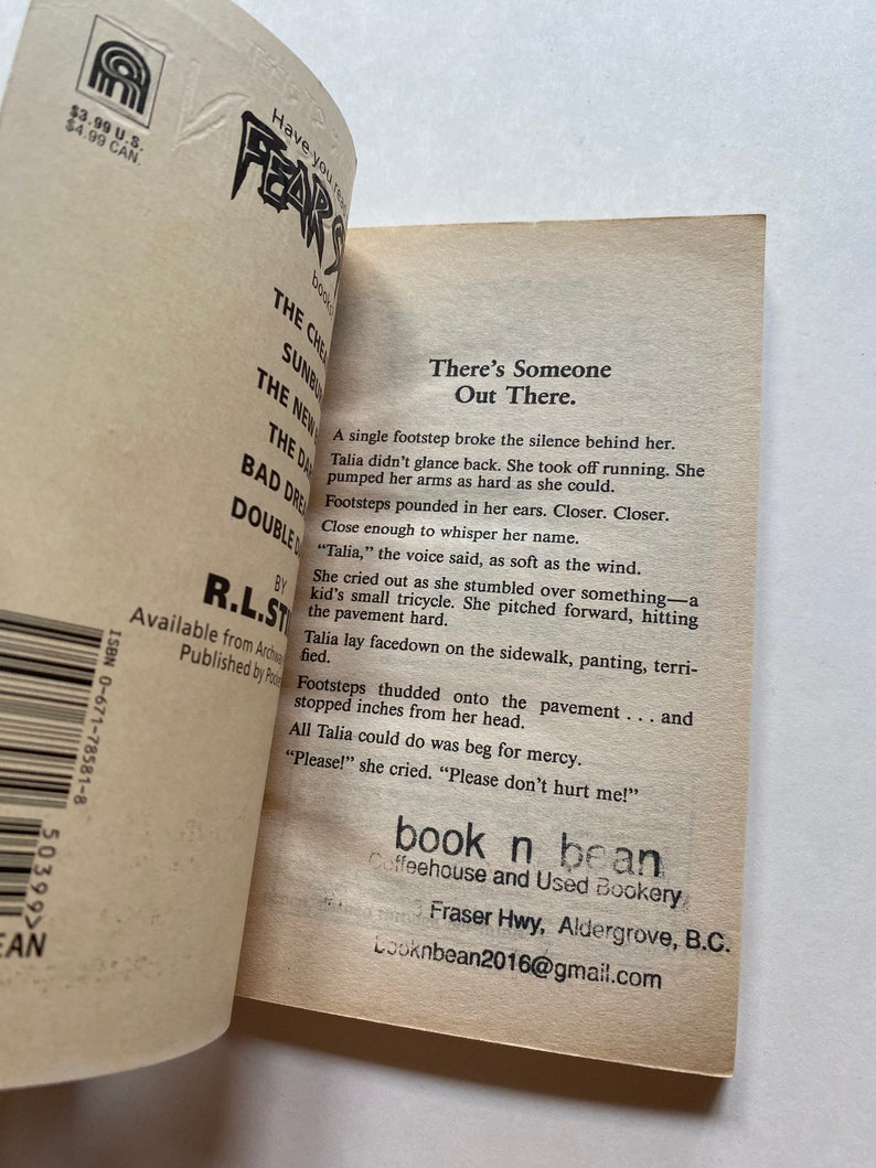 1994 Fear Street the Thrill Club Paperback Chapter Book by RL Stine - Etsy