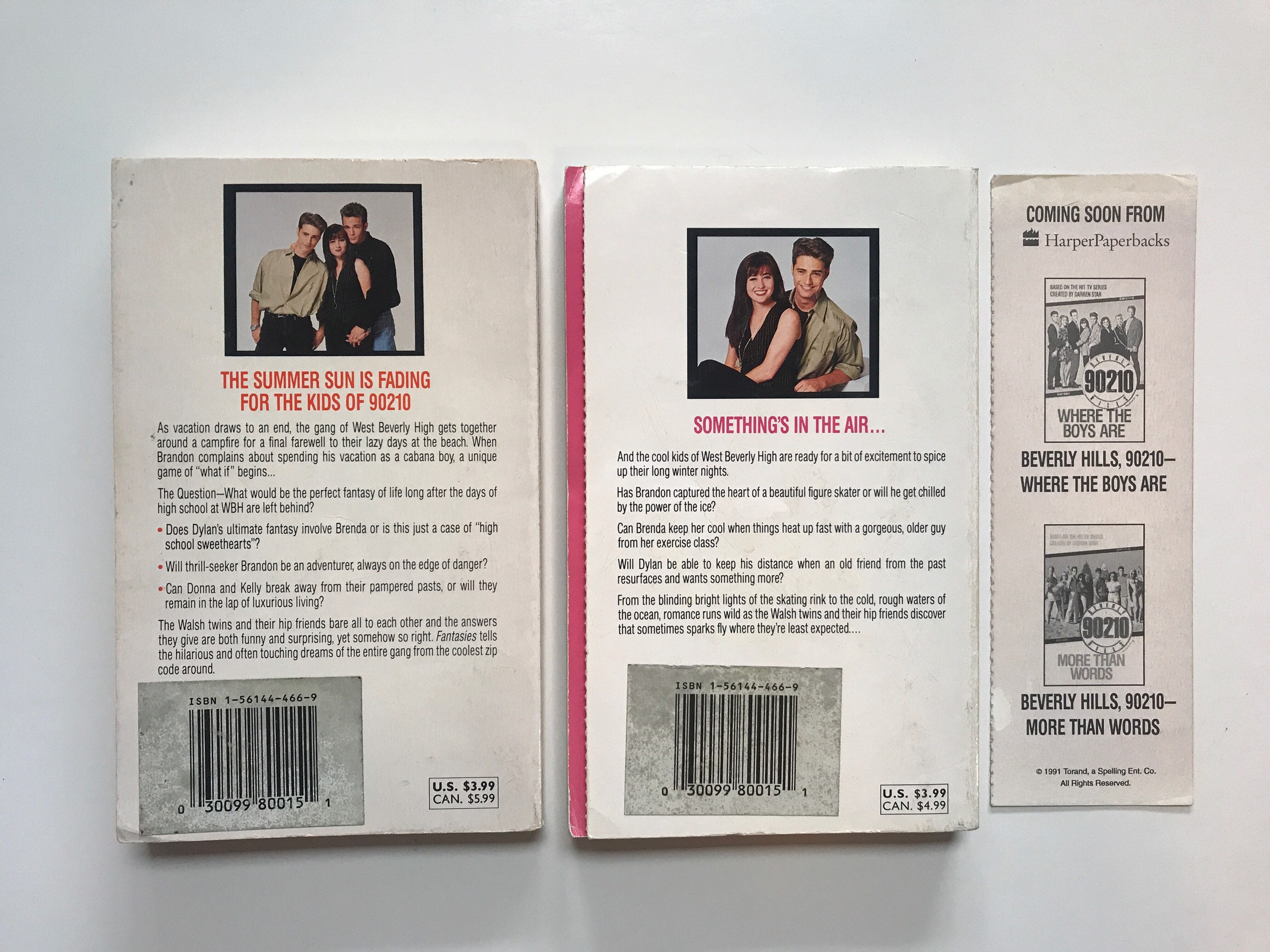 Vintage 90210 Paperback Chapter Books and Bookmark TV Show 90s Teens ...