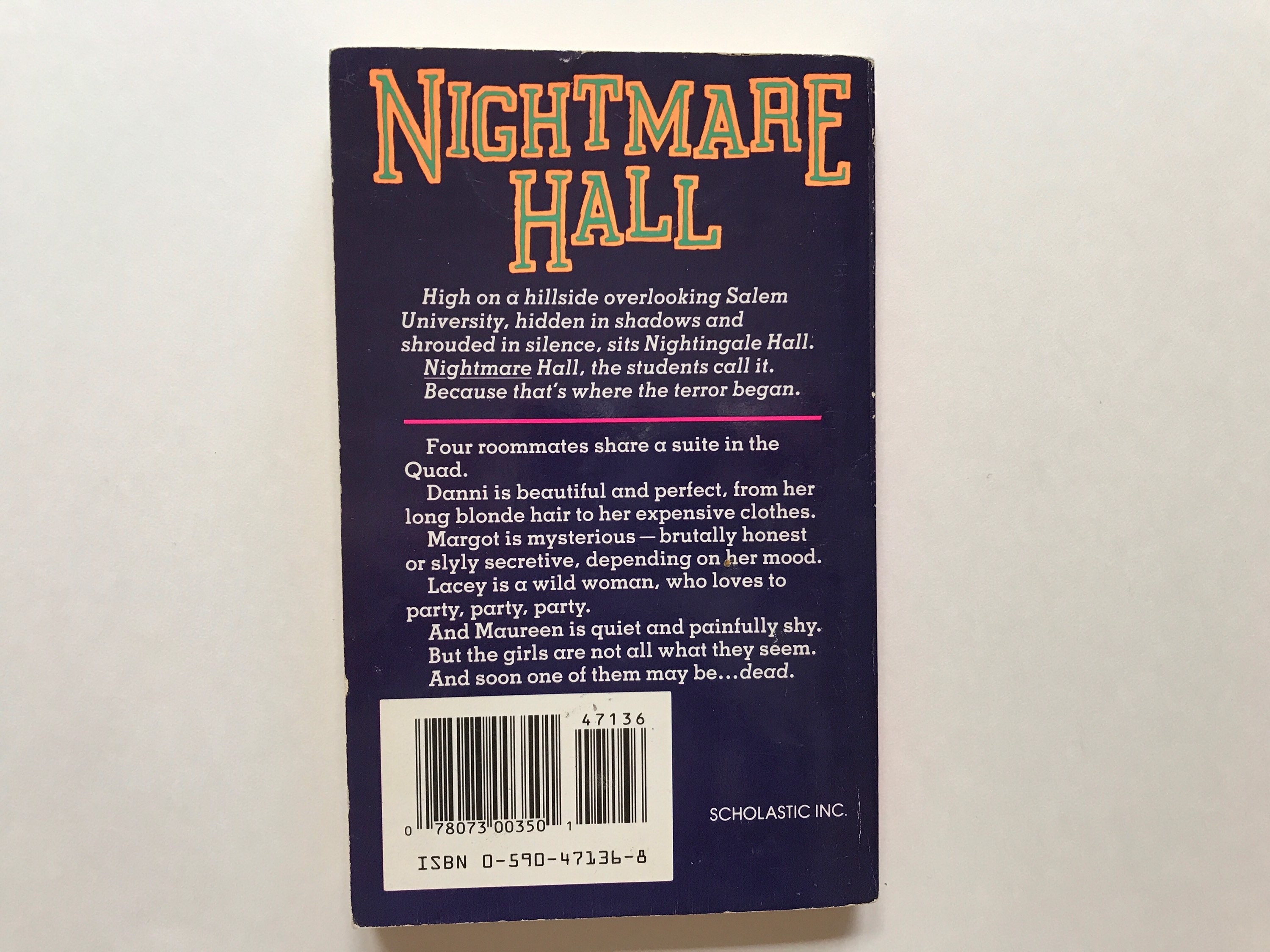 1993 Nightmare Hall the Roommate Paperback Chapter Book / - Etsy UK