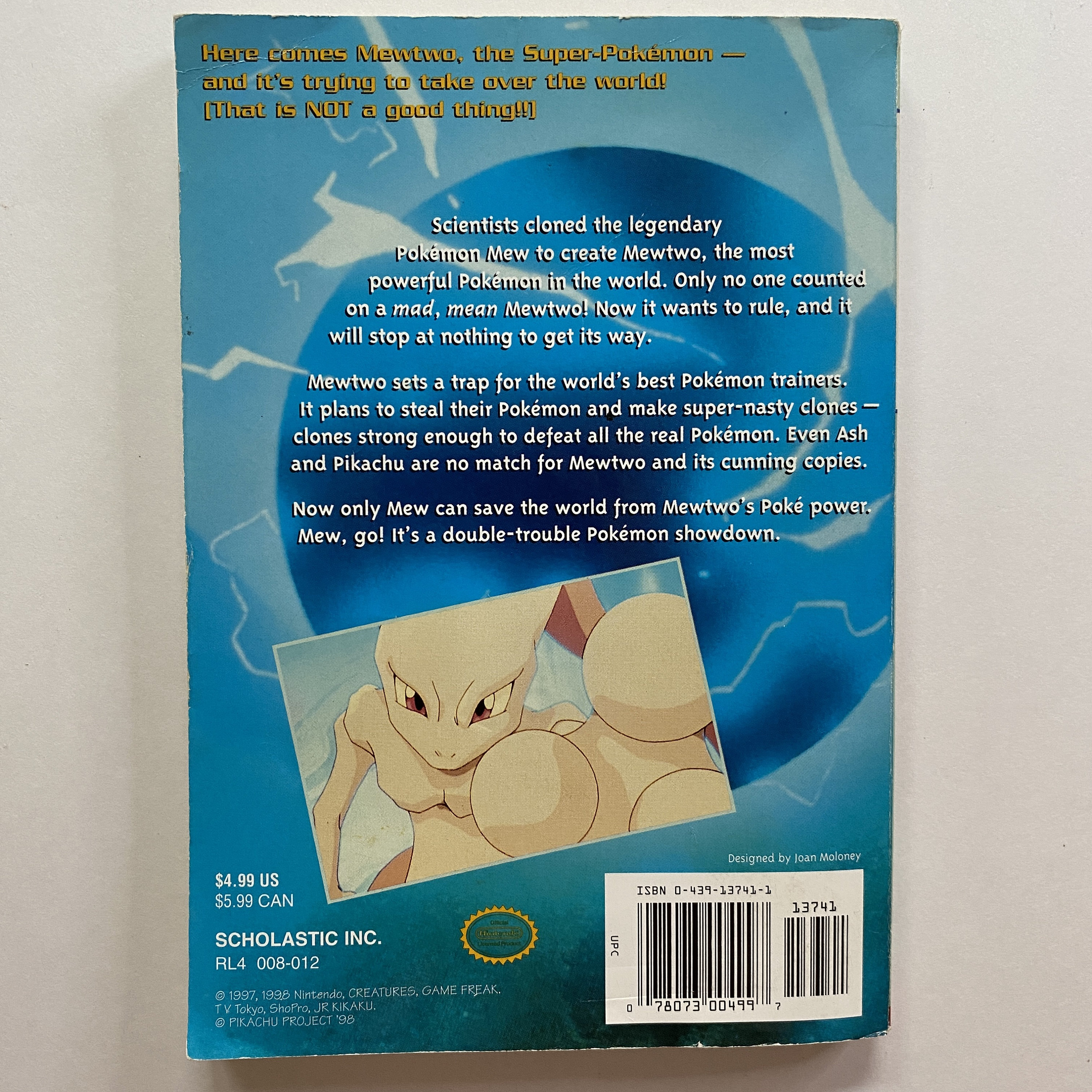 Pokemon the First Movie Mewtwo Strikes Back Paperback Chapter Book for ...