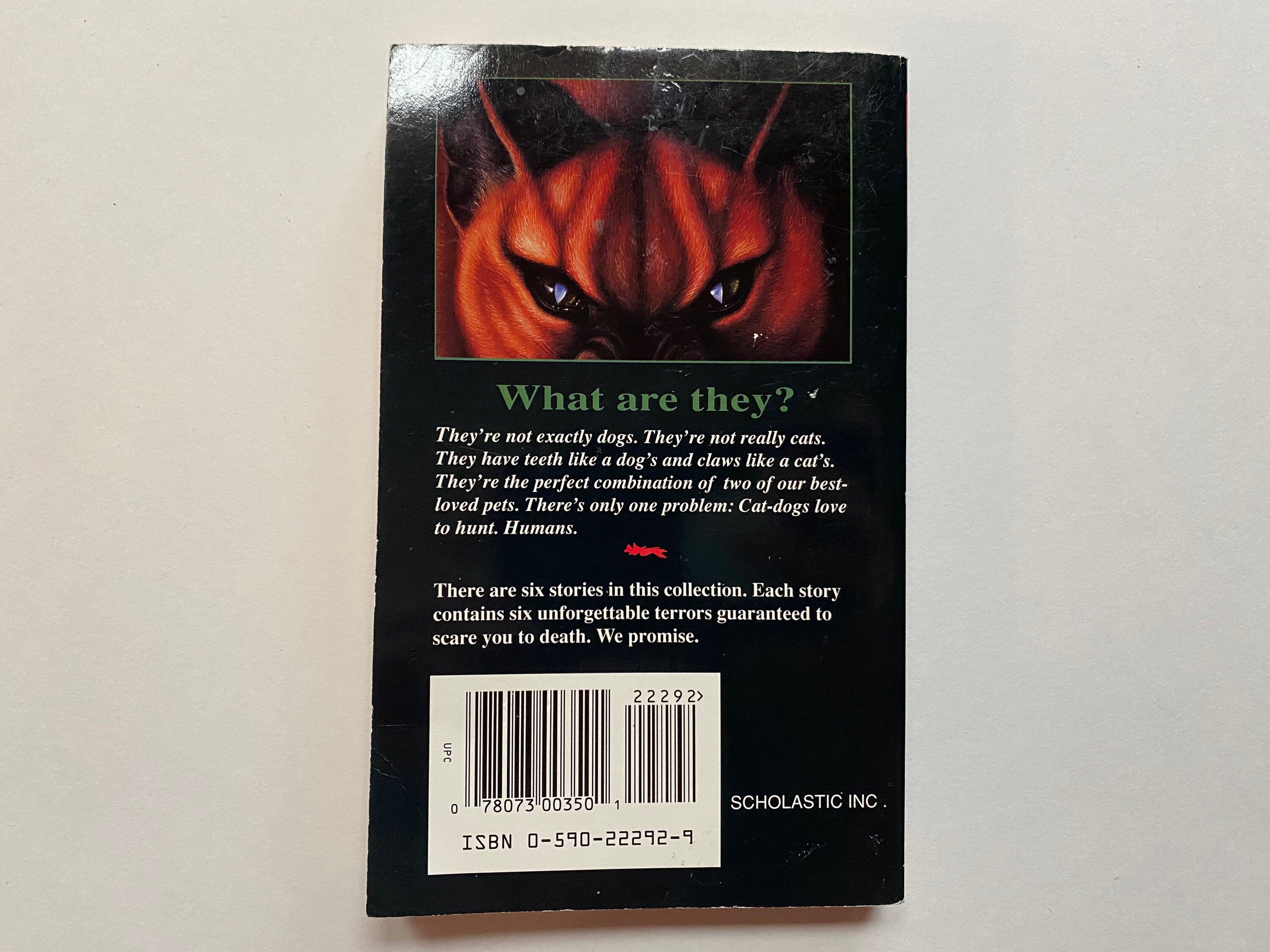 1995 the Cat Dog and Other Tales of Horror Paperback Short Story Book ...