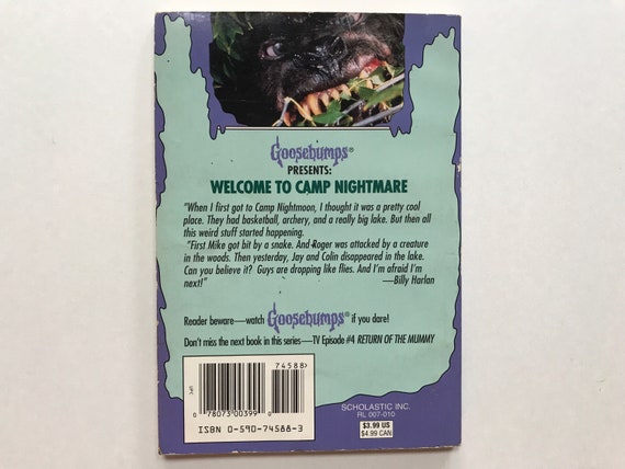 Goosebumps Welcome To Camp Nightmare