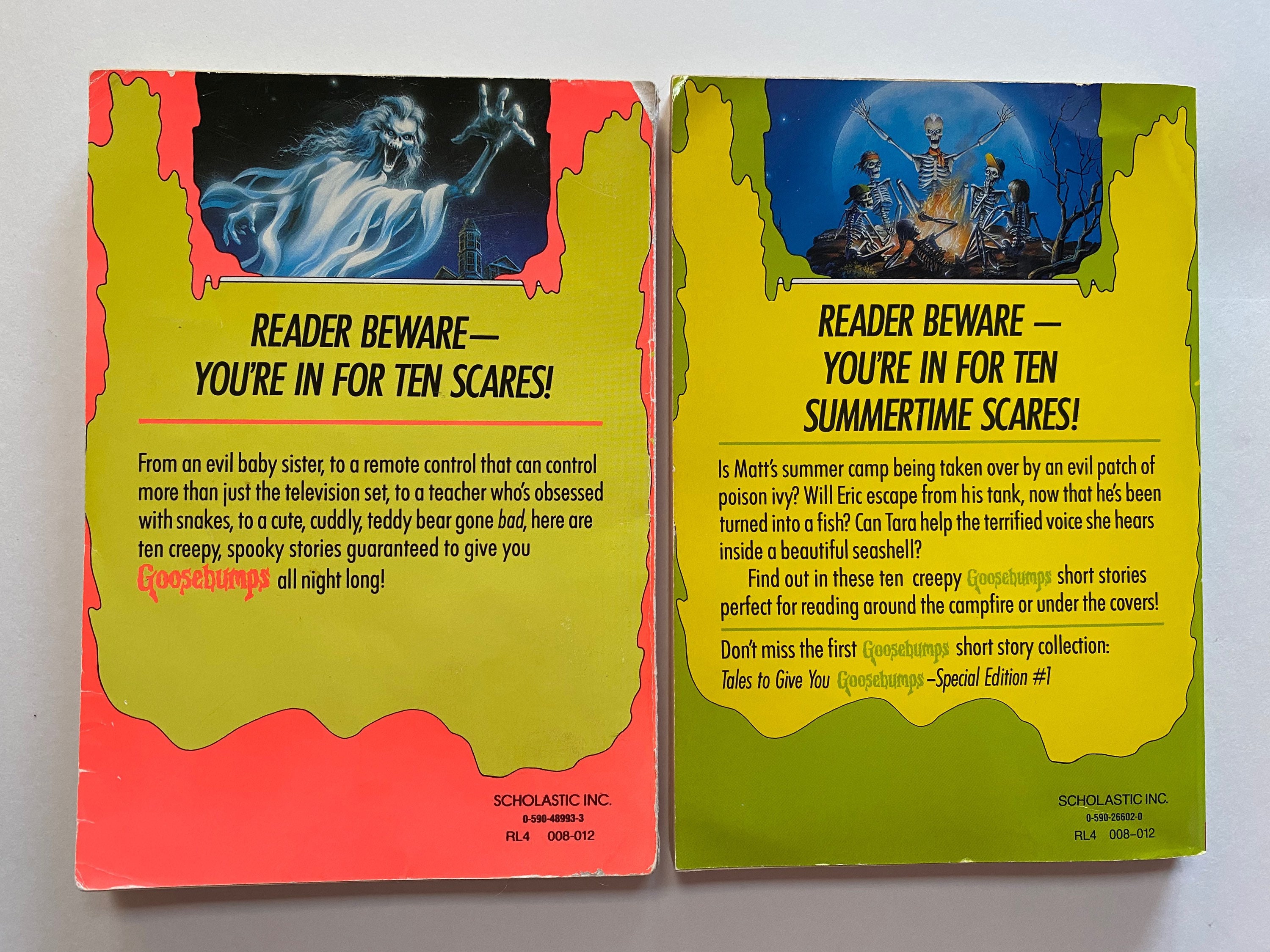 Tales to Give You Goosebumps Special Edition 1 and 2 Paperback Books by ...