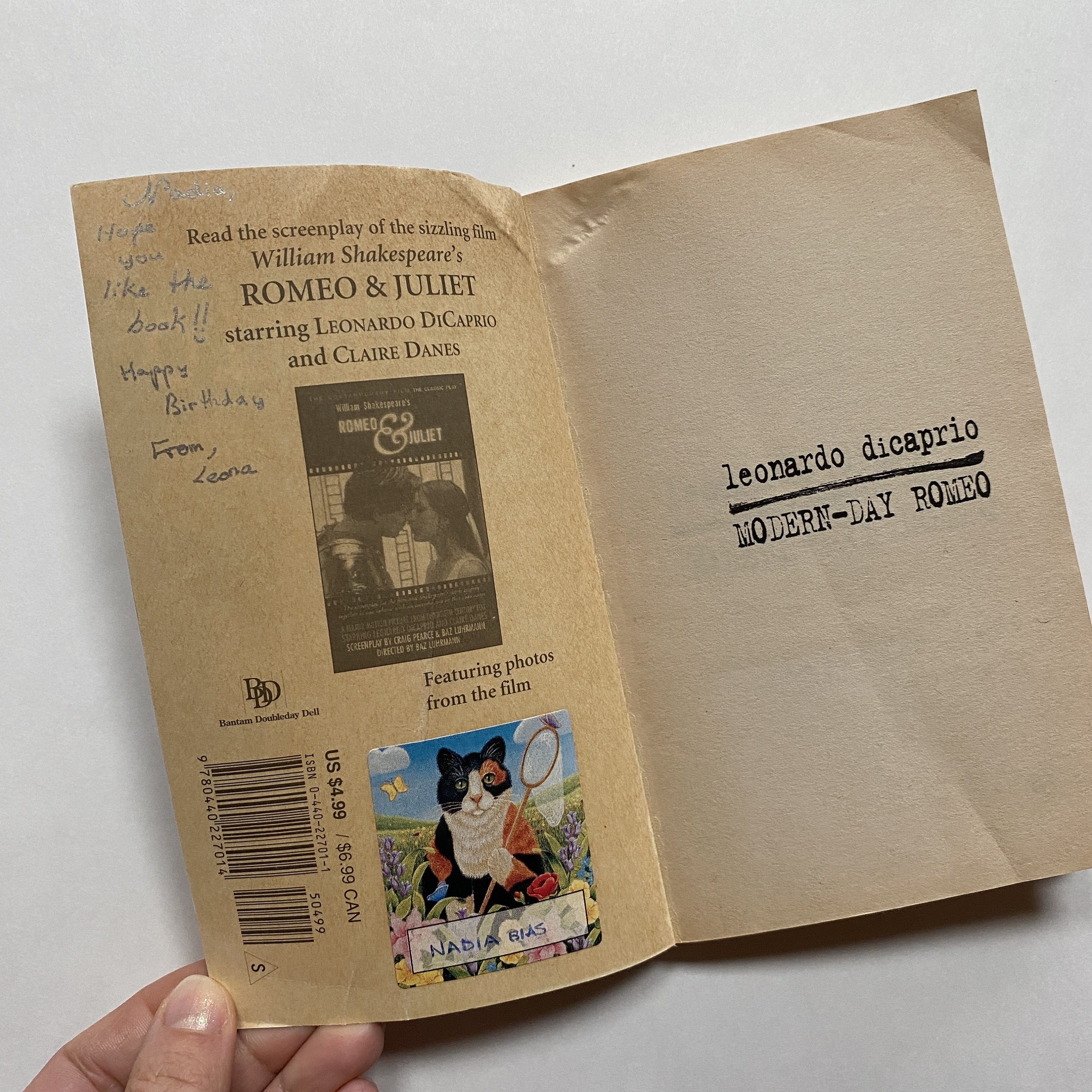 1997 Leonardo Dicaprio Modern Day Romeo Paperback Book With Photos 90s ...