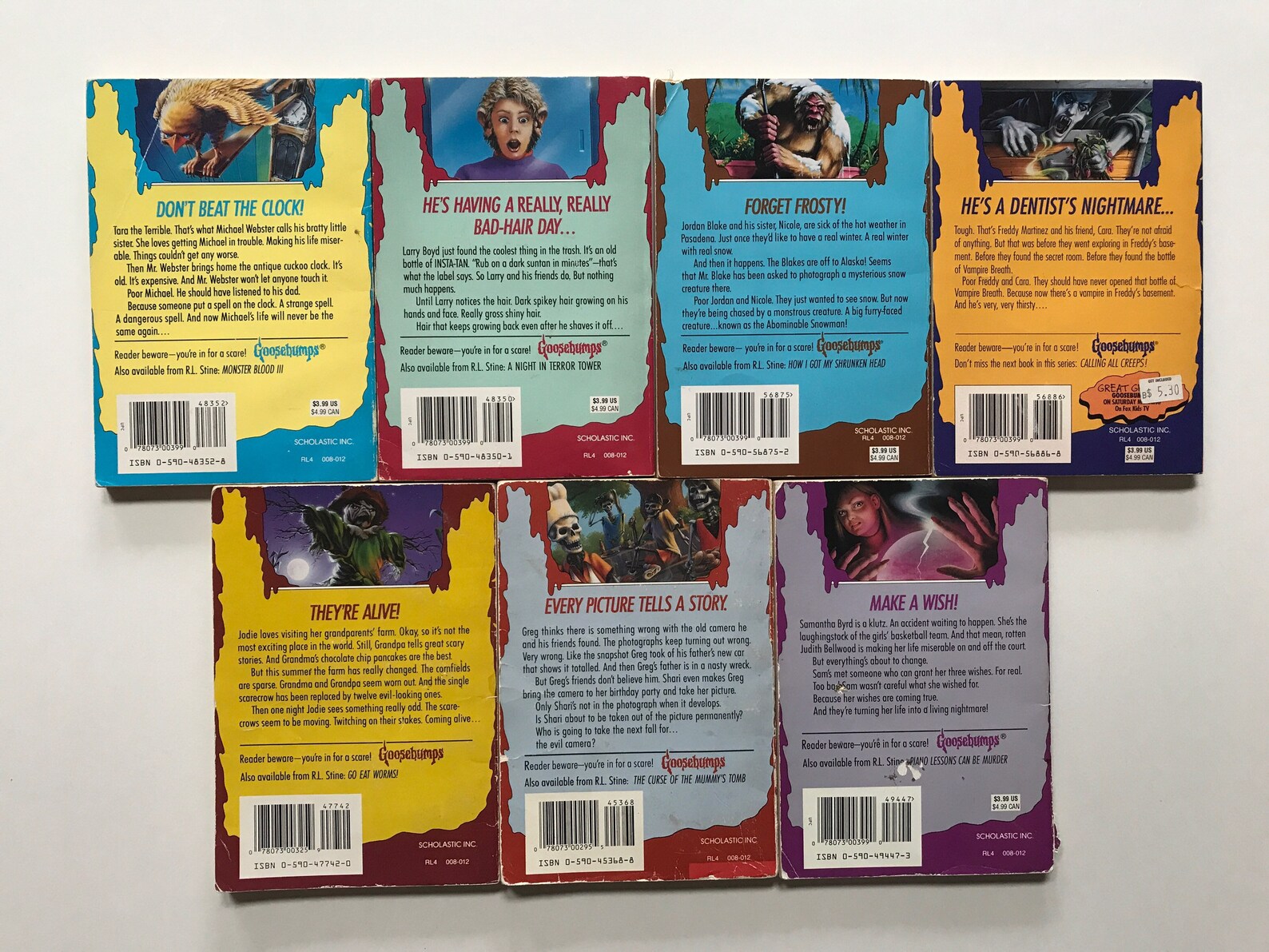 Goosebumps LOT Paperback Book by RL Stine for Kids Teens Young - Etsy