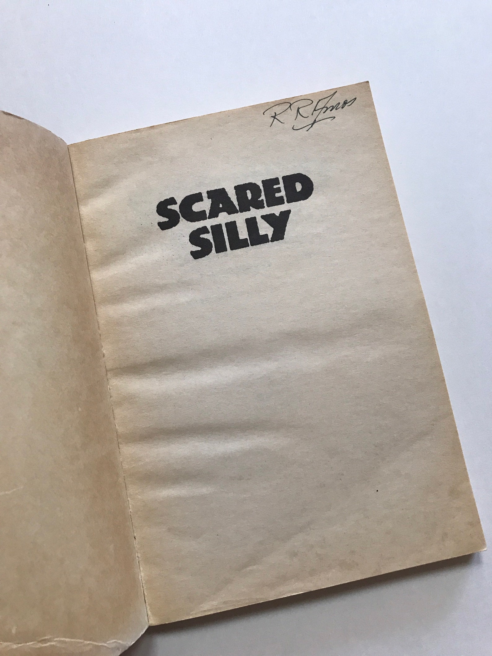 1989 Scared Silly Book Apple Paperback Chapter Book 80s Kids Teens ...