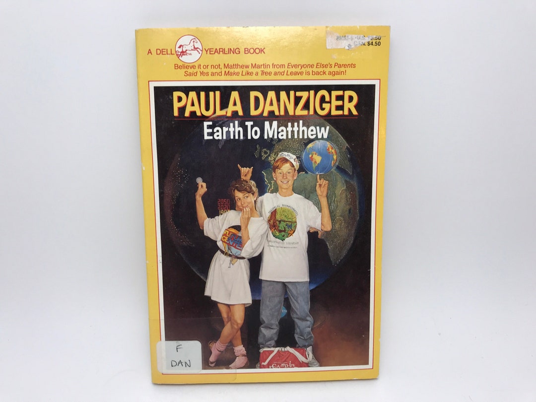 1992 Paula Danziger Earth to Matthew Paperback Chapter Book / 90s Kids ...