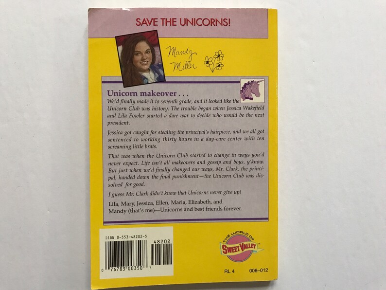 The Unicorn Club 1 Save the Unicorns Paperback Chapter Book by Francine ...