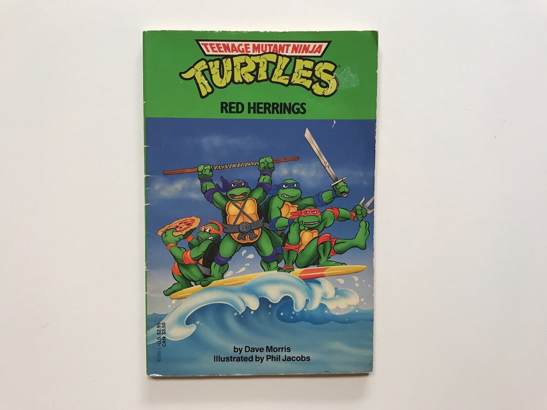 1990 TMNT Teenage Mutant Ninja Turtles Paperback Chapter Book / Red ...