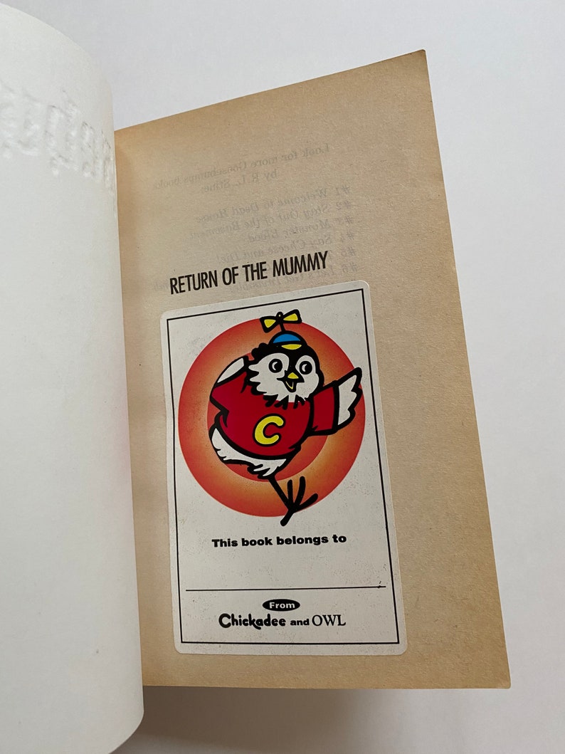 Goosebumps 23 Return of the Mummy Paperback Book by RL Stine - Etsy