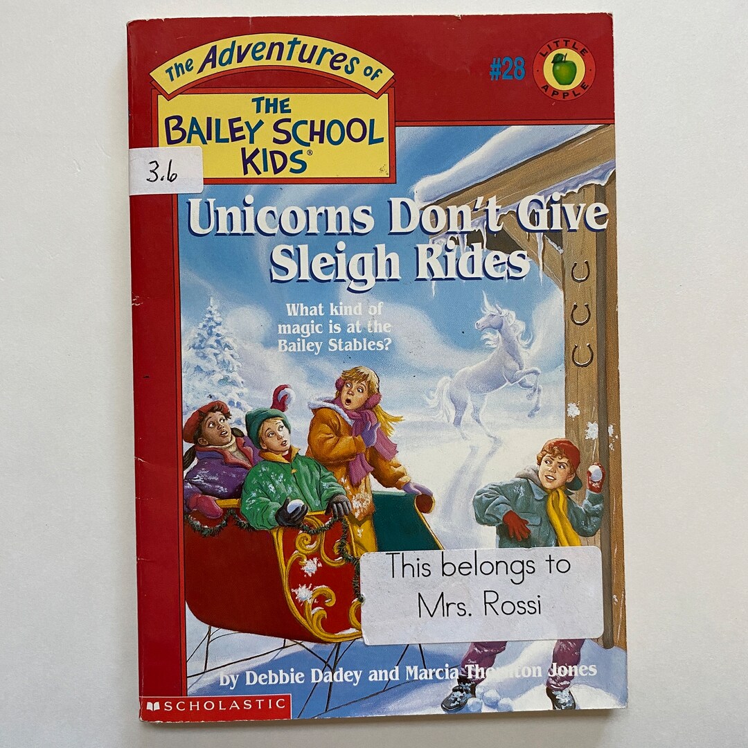 Bailey School Kids #28 Unicorns Don't Give Sleigh Rides Paperback ...