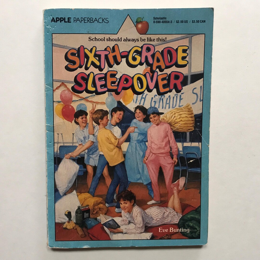 1986 Sixth Grade Sleepover Apple Paperbacks Chapter Book Kids 80s Eve ...