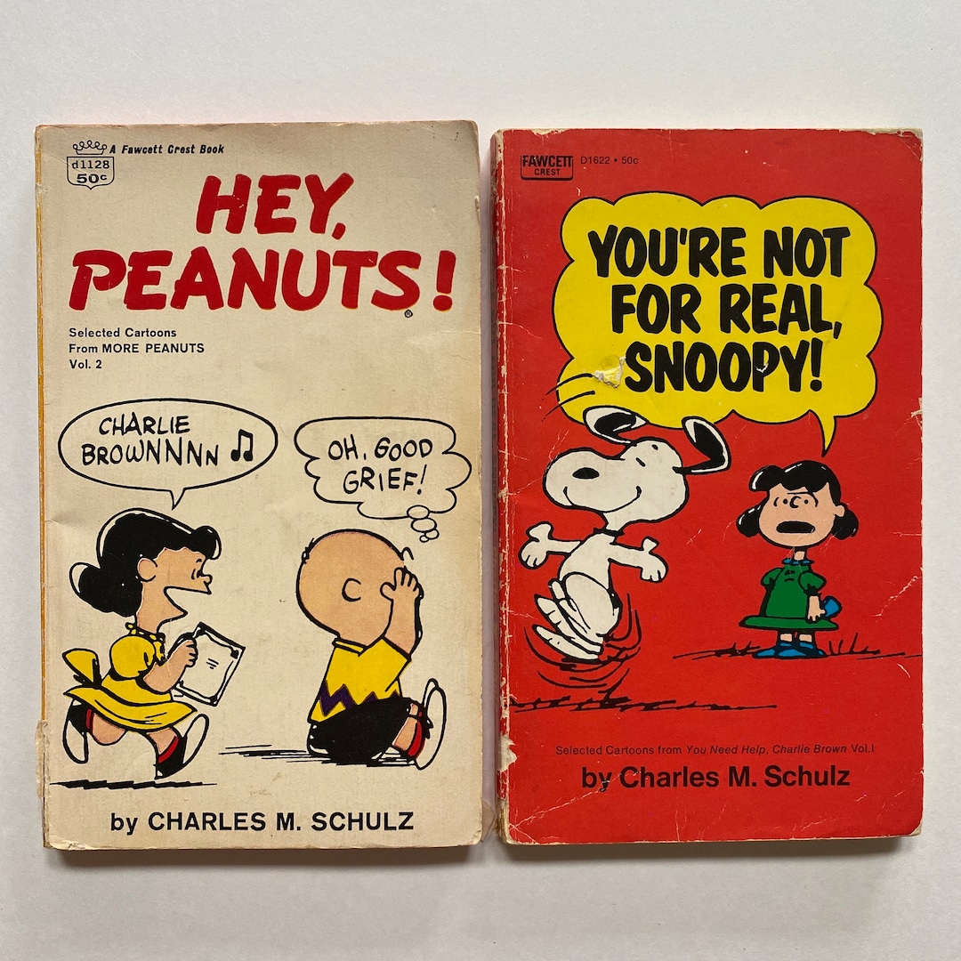 Snoopy Peanuts Charlie Brown Books Pair by Charles M Schulz - Etsy