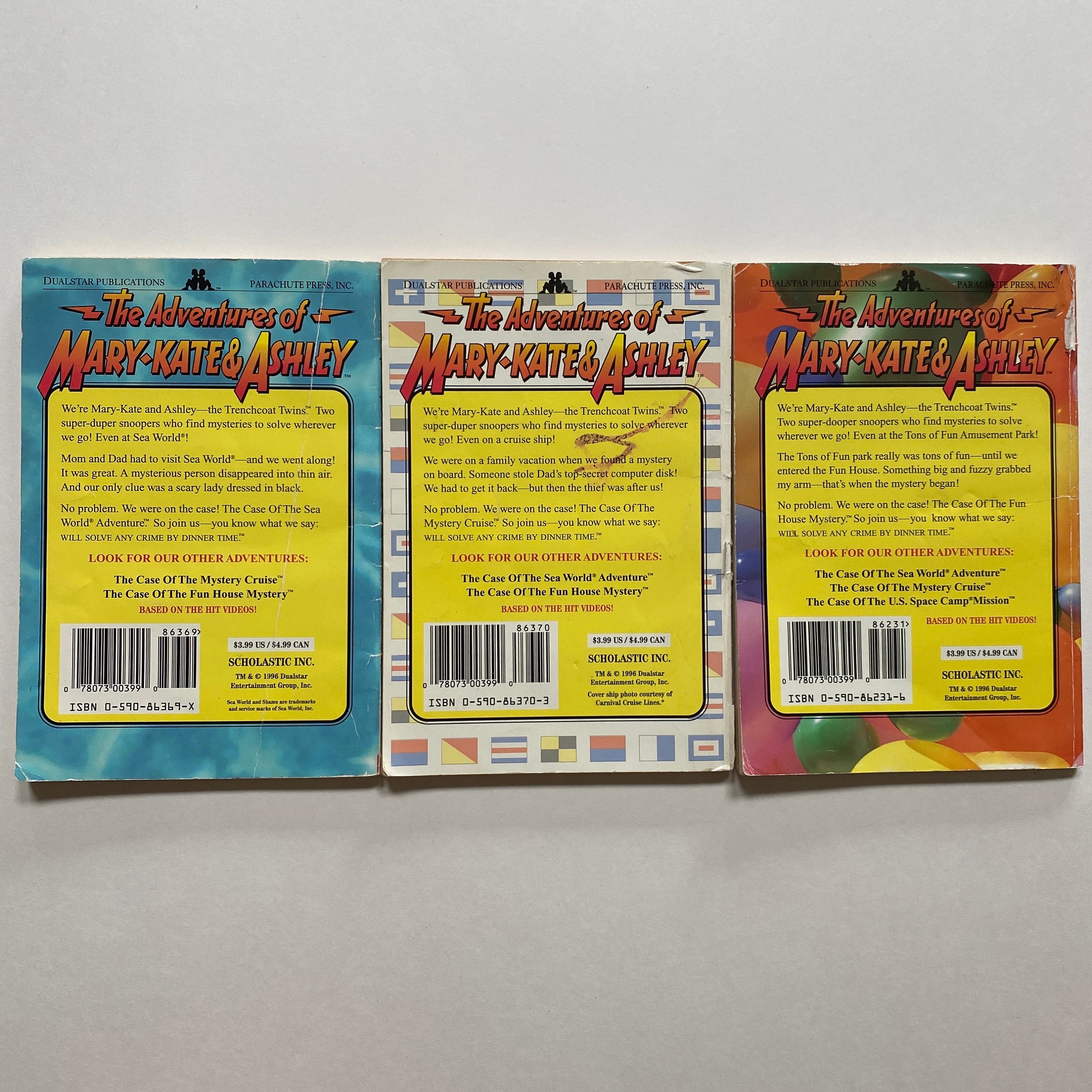 1990s the Adventures of Mary Kate and Ashley Paperback Chapter Books ...