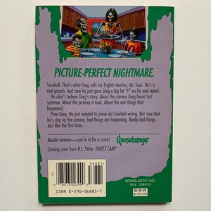 Goosebumps #44 Say Cheese and Die Again With TRADING CARDS and Bookmark ...